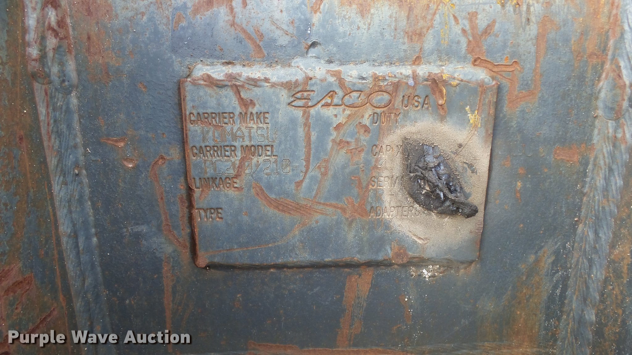 Eaco excavator bucket in McPherson, KS | Item AM9099 sold | Purple Wave