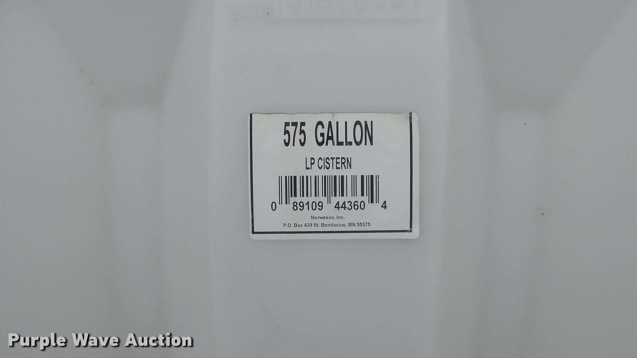 Norwesco low profile poly cistern tank and riser in Newton, KS | Item ...