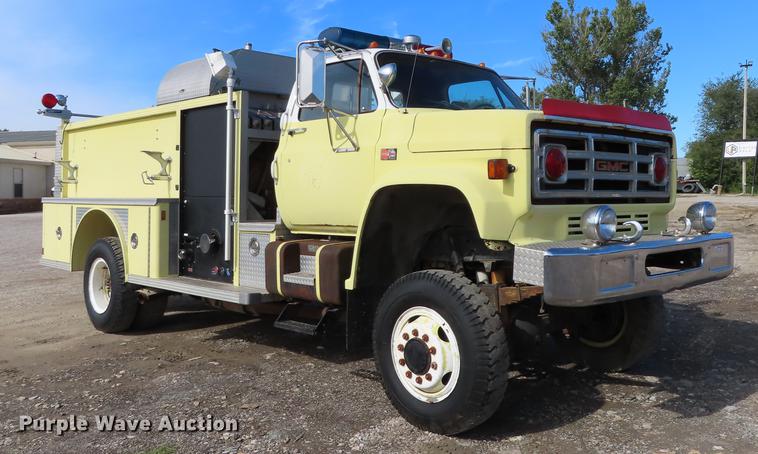 1981 GMC fire truck in Claremore, OK | Item DN9235 sold | Purple Wave