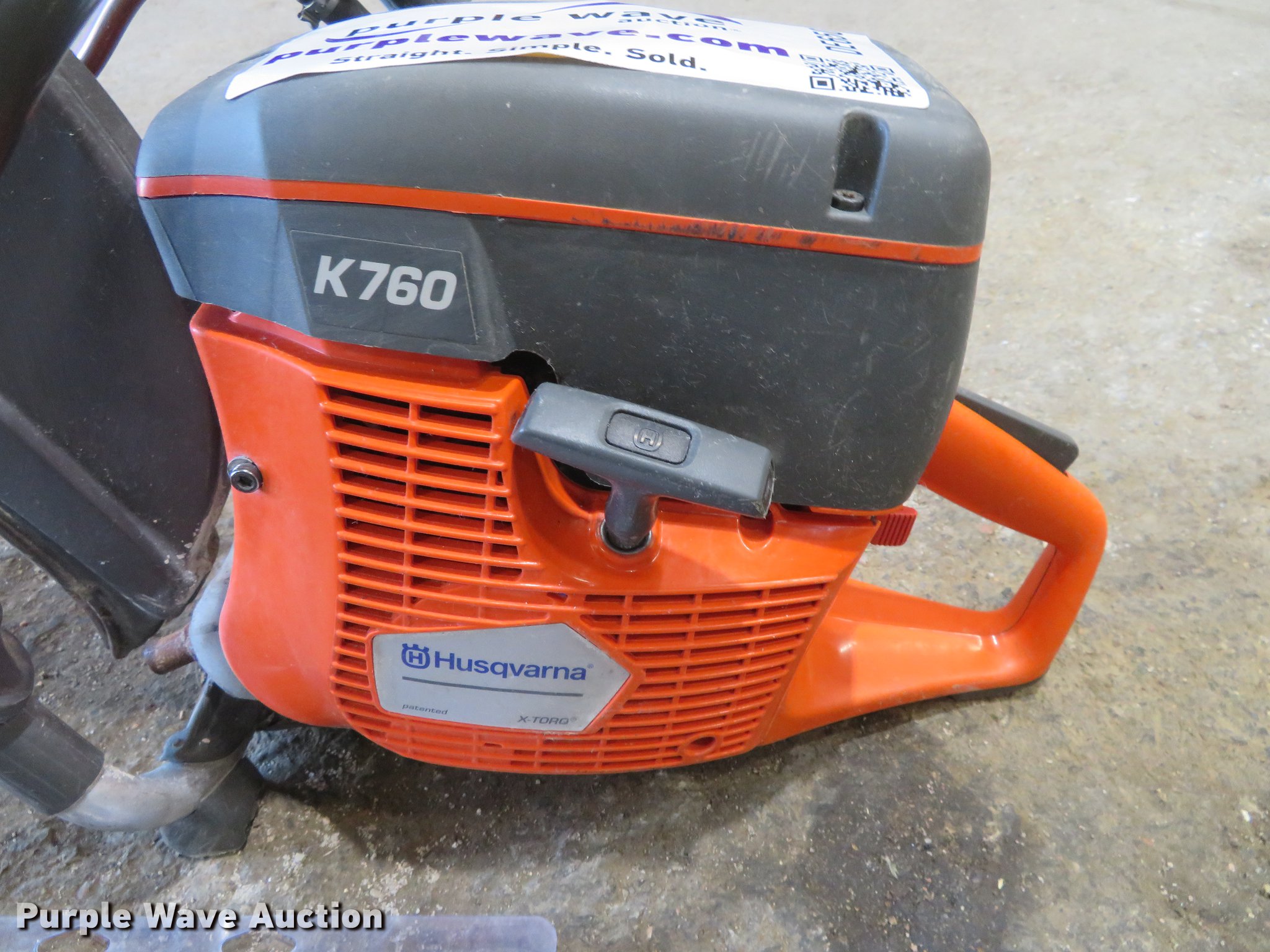 Husqvarna K760 Quicke saw in Augusta, KS | Item DE6507 sold | Purple Wave