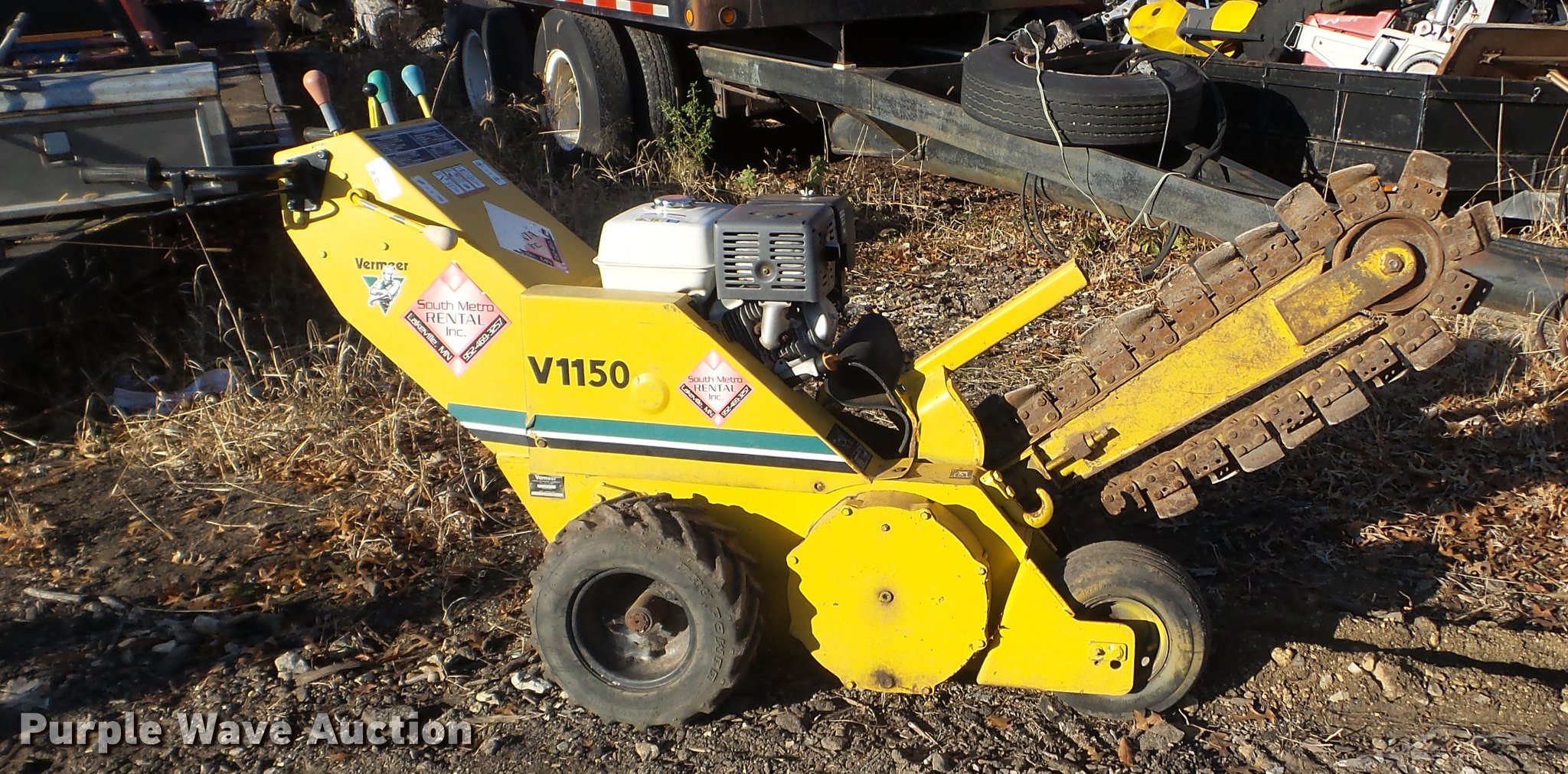 Vermeer V1150 trencher in Rochester, MN | Item DX9682 sold | Purple Wave