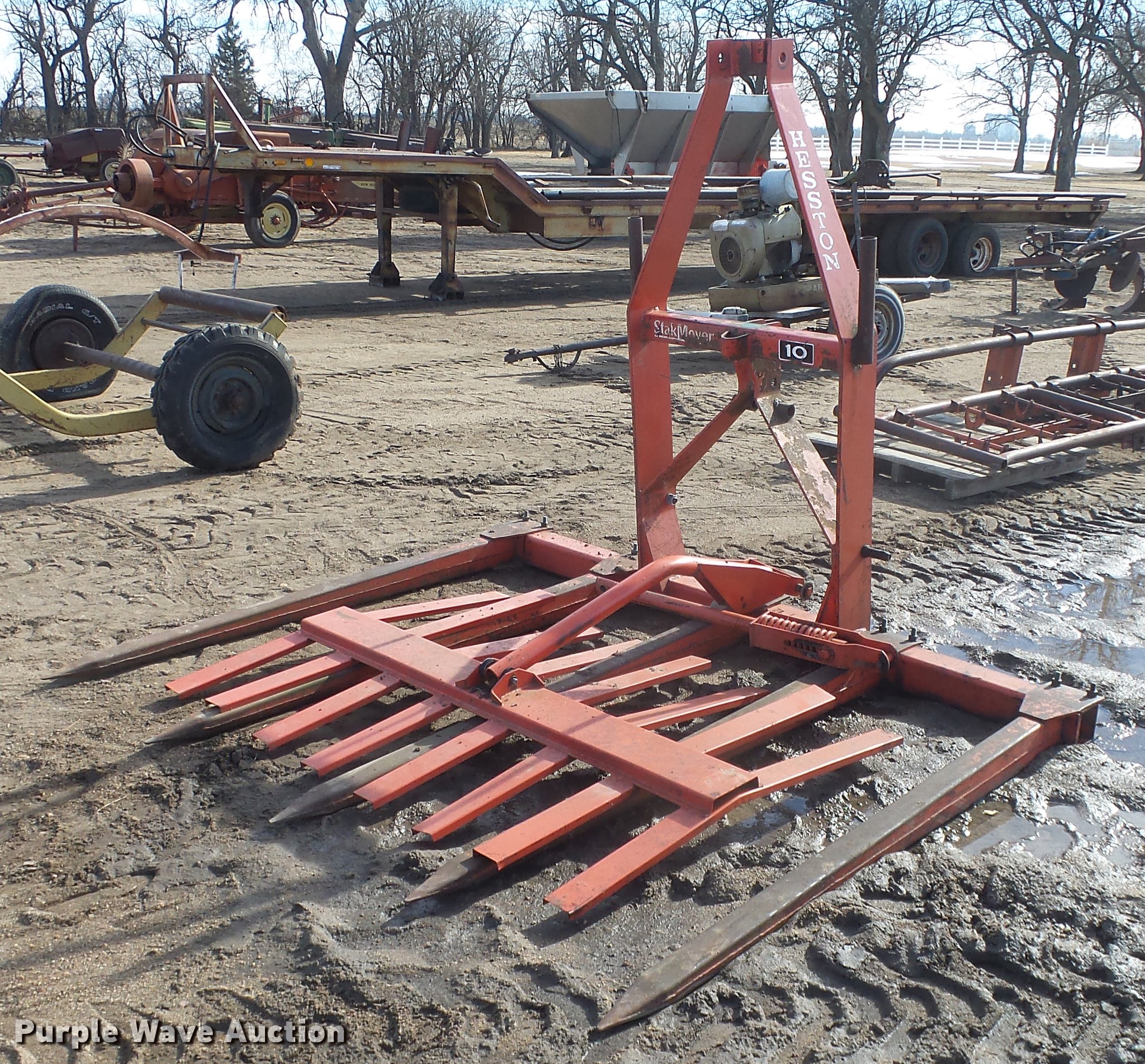 Hesston StakMover 10 hay bale stacker in Kinsley, KS | Item FI9375 sold ...