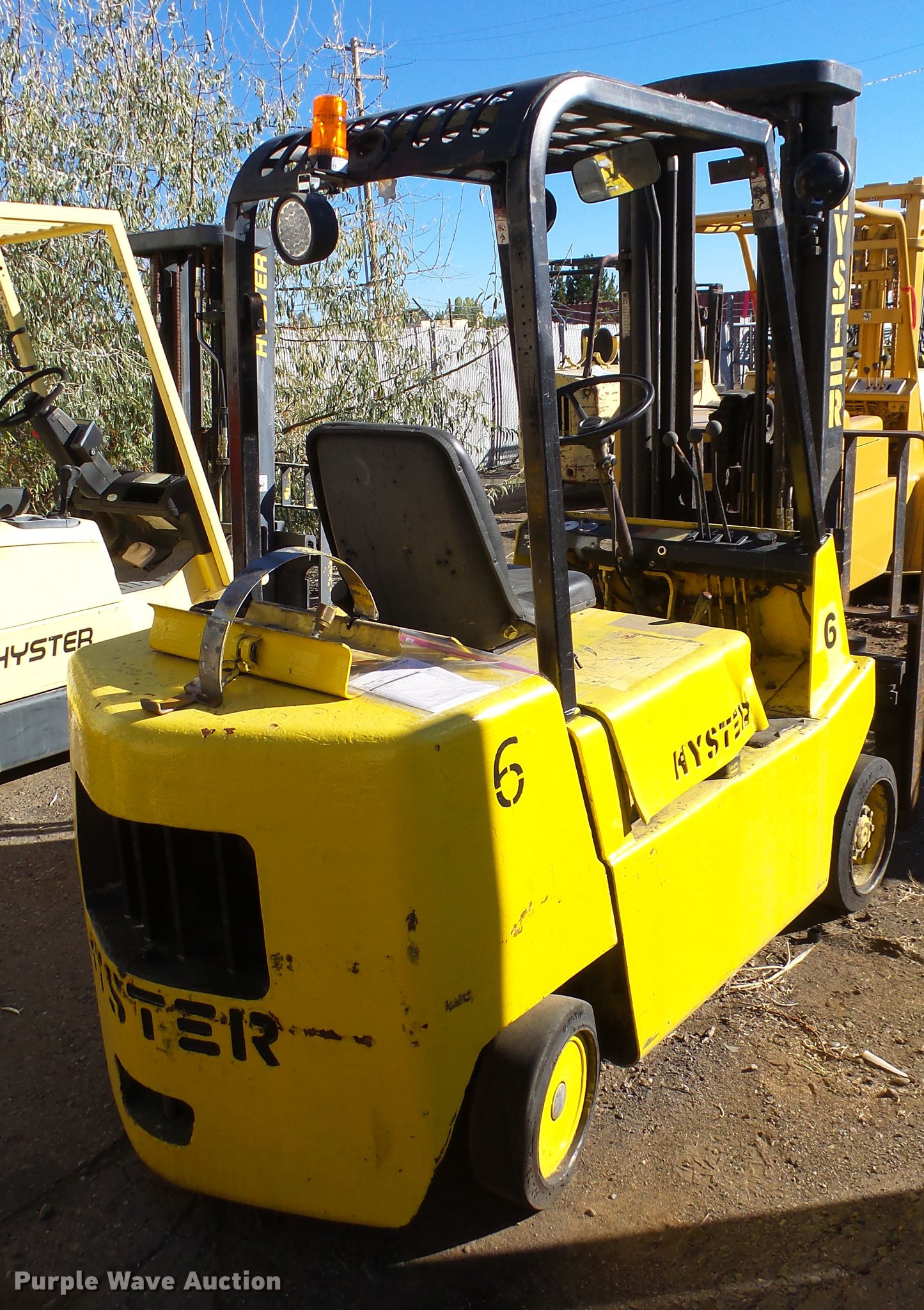 2012 Hyster S60XL forklift in Reno, NV | Item FQ9330 sold | Purple Wave