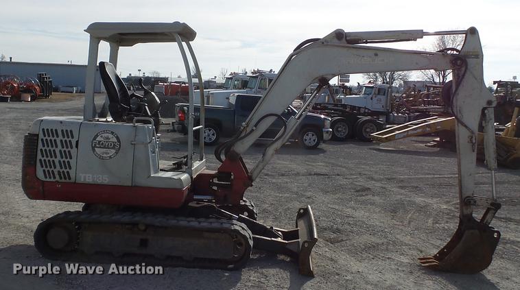 2007 Takeuchi TB135 mini excavator in Sikeston, MO | Item DD2384 sold ...