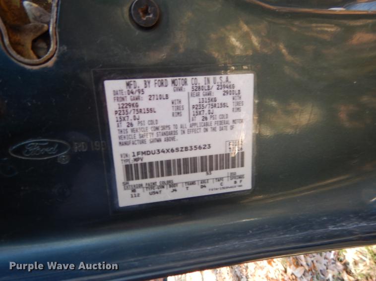 1995 Ford Explorer XLT SUV in Warrensburg, MO | Item DX9474 sold ...