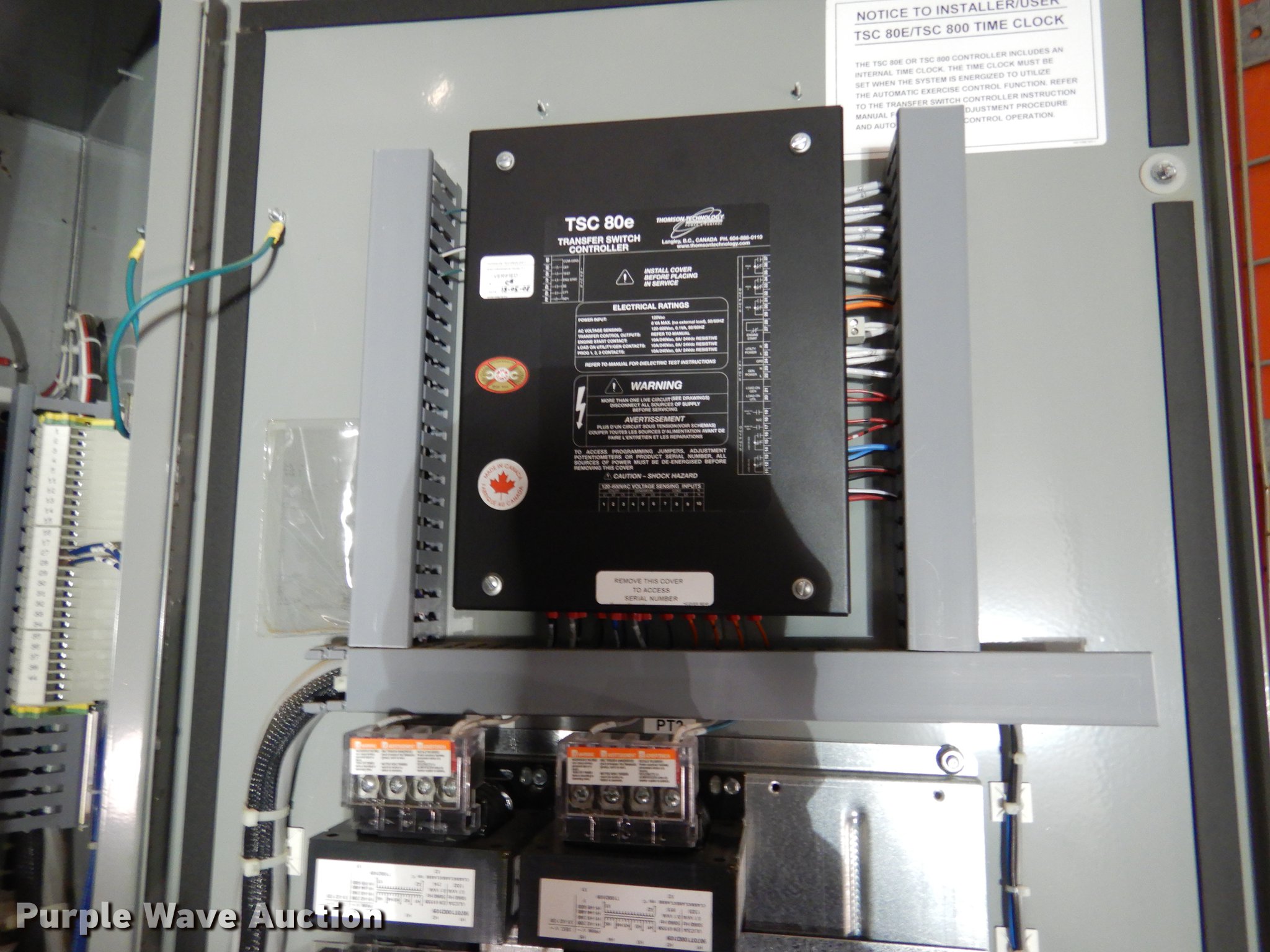 Thomson Technology automatic transfer switch in Liberty, MO | Item ...
