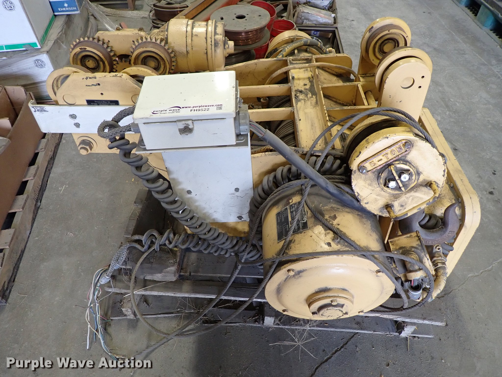 Shepard Niles overhead hoist in Halstead, KS | Item FH9522 sold ...