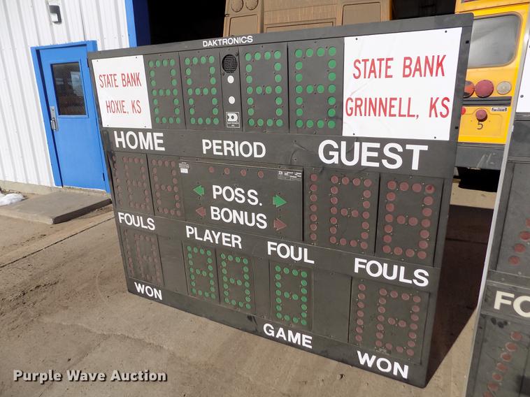(2) Daktronics scoreboards in Grinnell, KS | Item DE0459 sold | Purple Wave