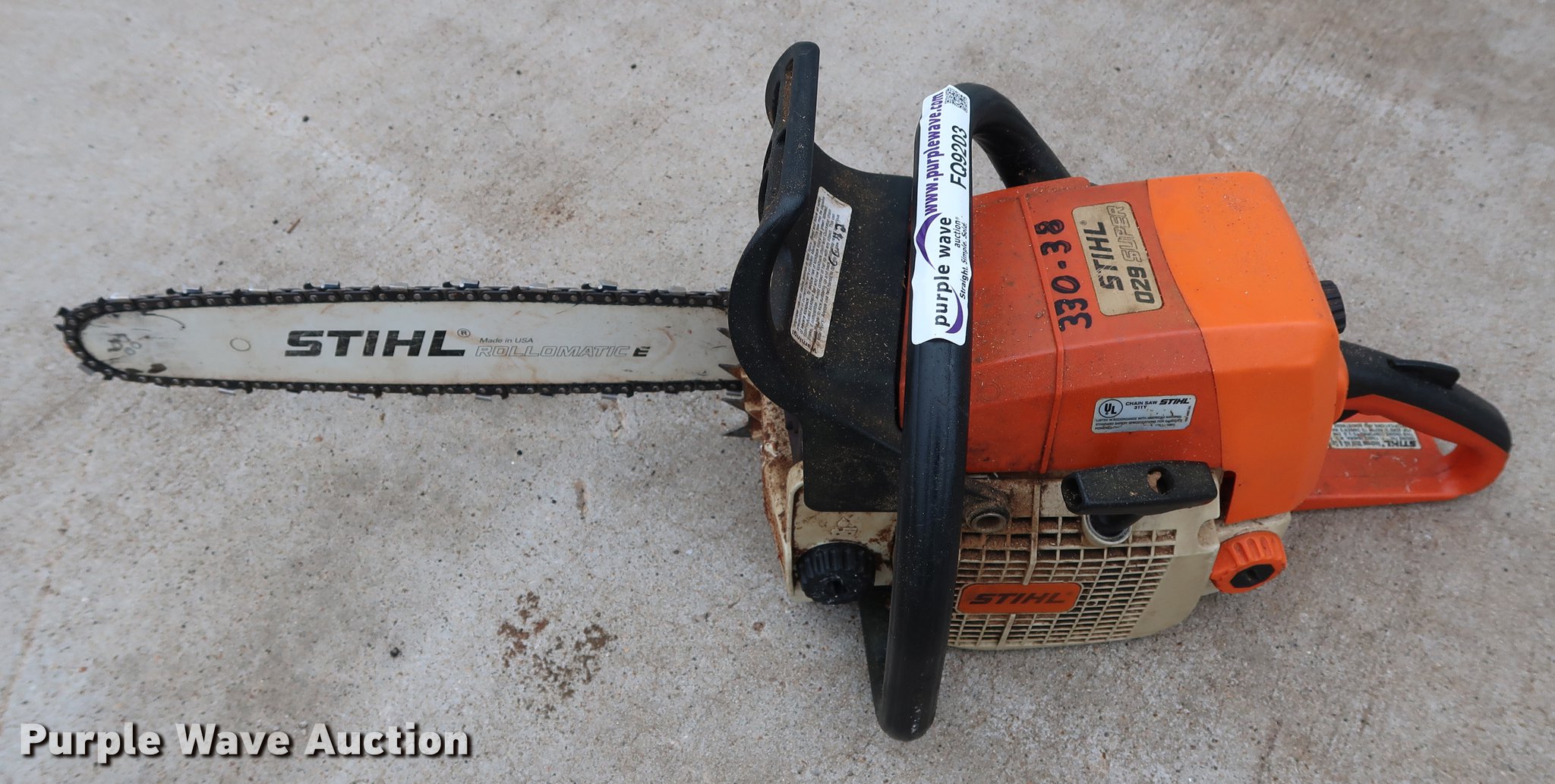 Stihl 029 Super chainsaw in Norman, OK | Item FQ9203 sold | Purple Wave