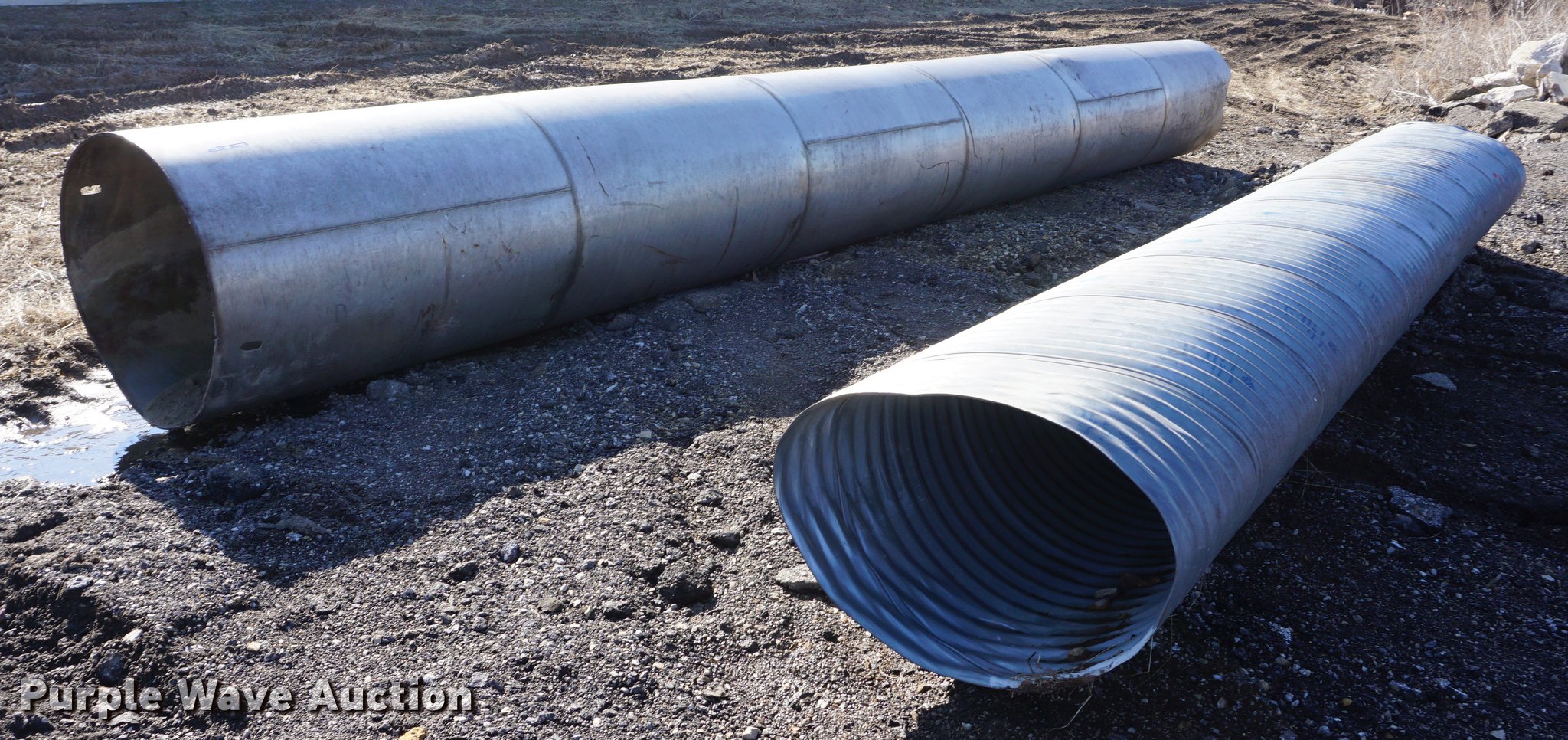 (2) culvert pipes in Lawrence, KS | Item DI9324 sold | Purple Wave