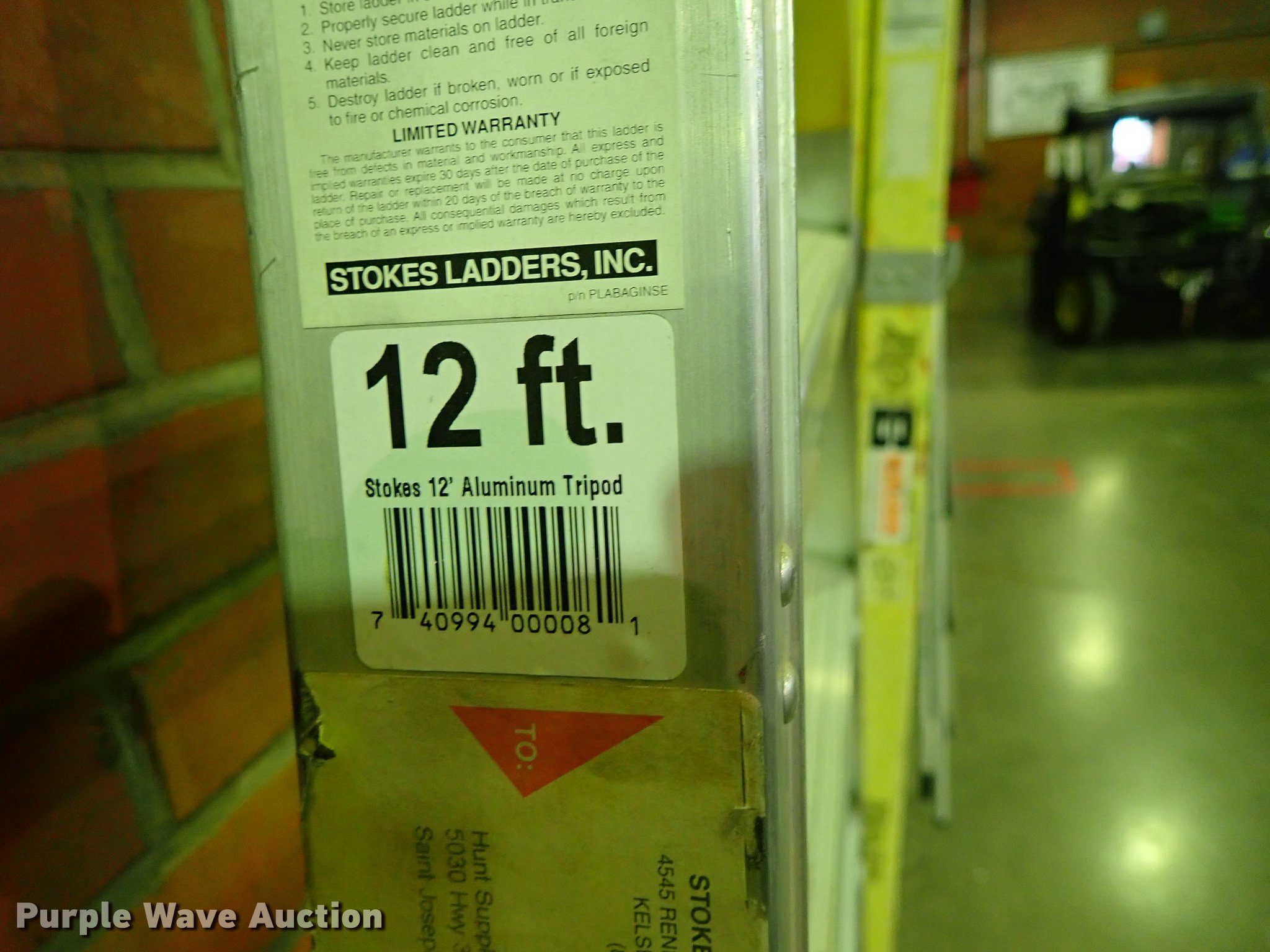 Stokes aluminum tripod ladder in McPherson, KS | Item FH9629 sold ...