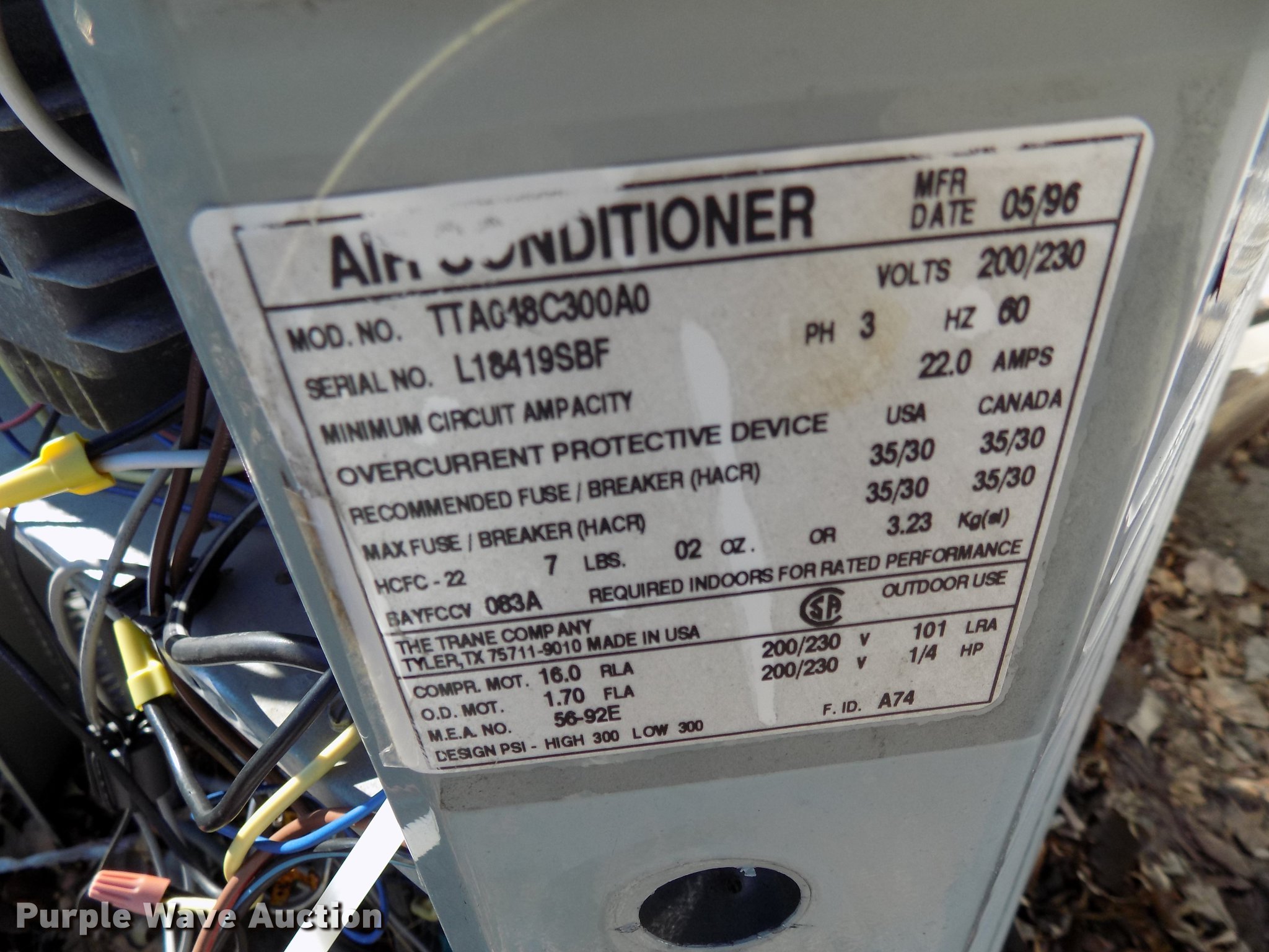 Air conditioners in El Dorado, KS | Item FG9014 sold | Purple Wave