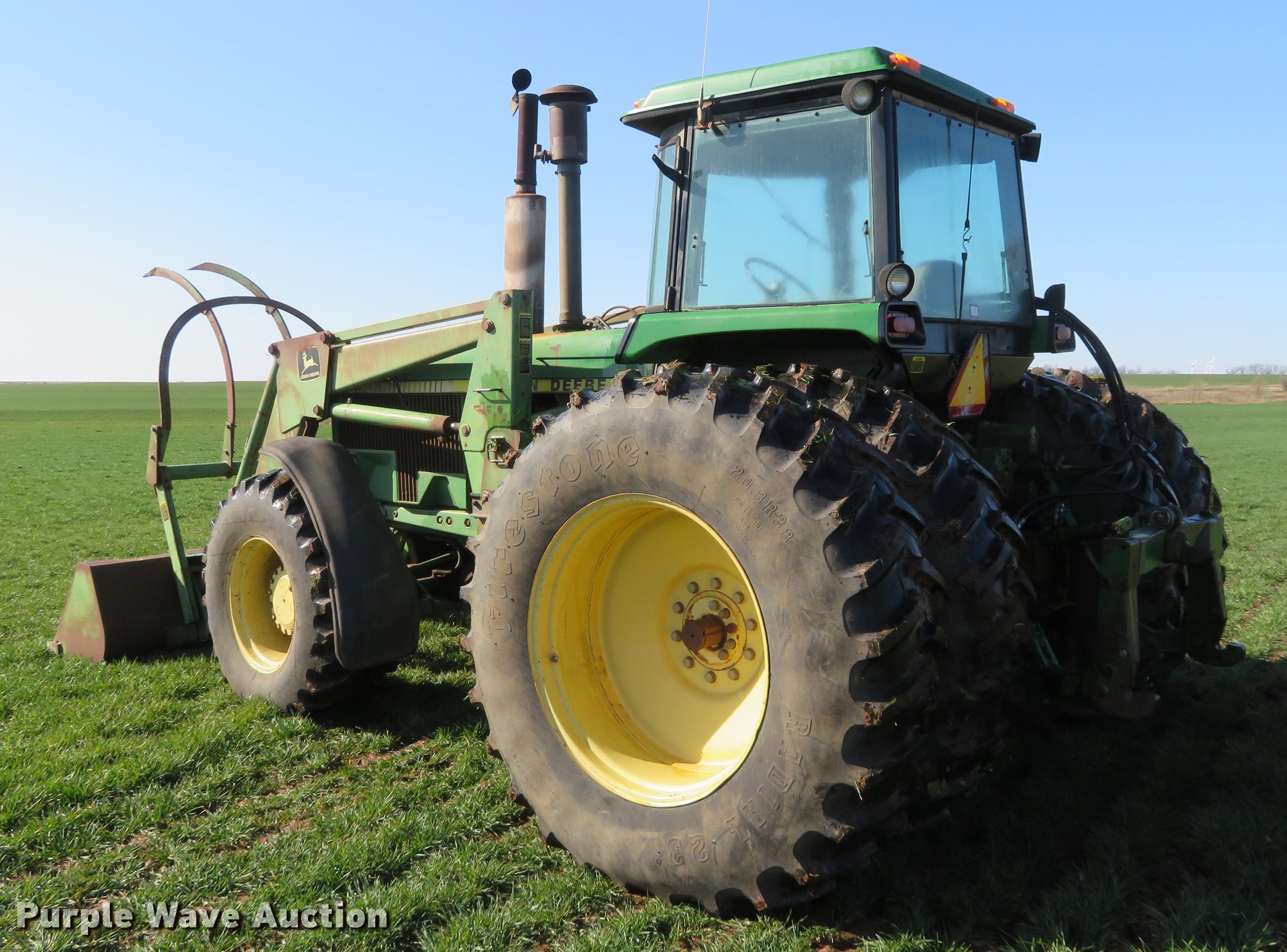 1983 John Deere 4850 tractor in Medford, OK | Item DE8810 sold | Purple ...