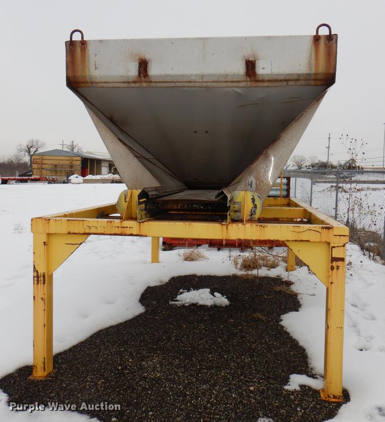 Shop built stainless steel salt conveyor hopper in Topeka, KS | Item ...