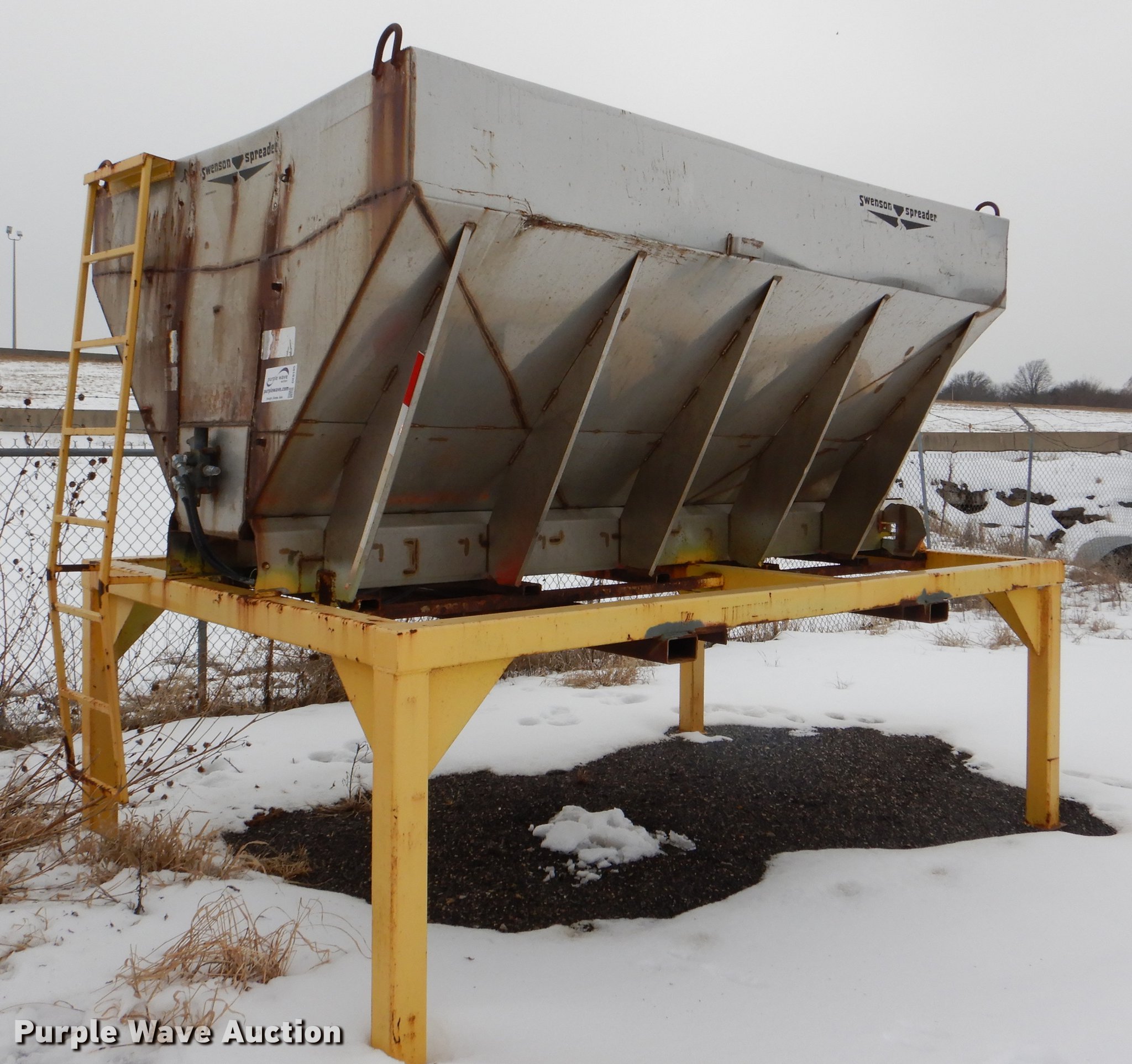Shop built stainless steel salt conveyor hopper in Topeka, KS | Item ...