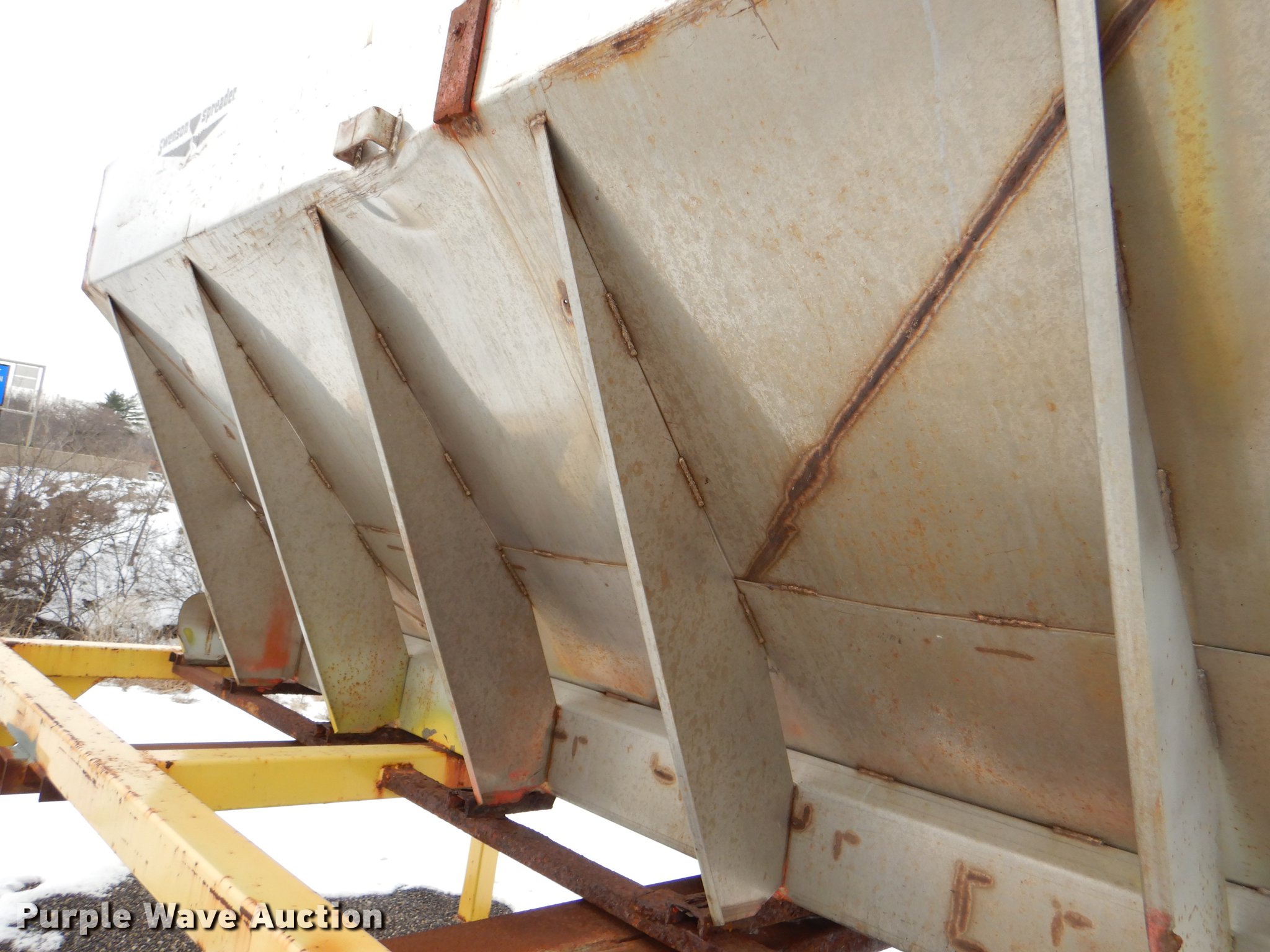 Shop built stainless steel salt conveyor hopper in Topeka, KS | Item ...