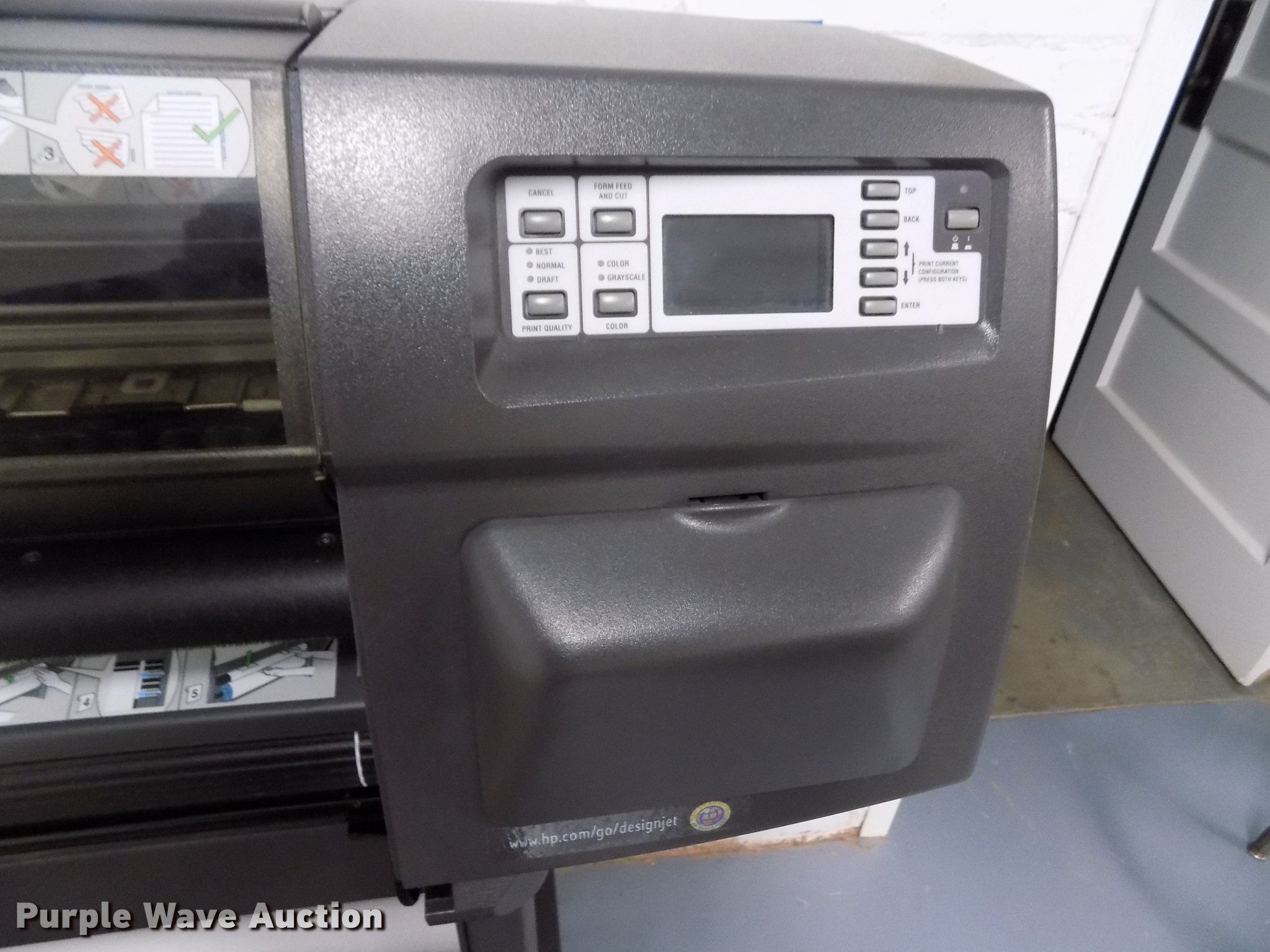 HP Designjet 1050C plotter in Norton, KS | Item EH9416 sold | Purple Wave