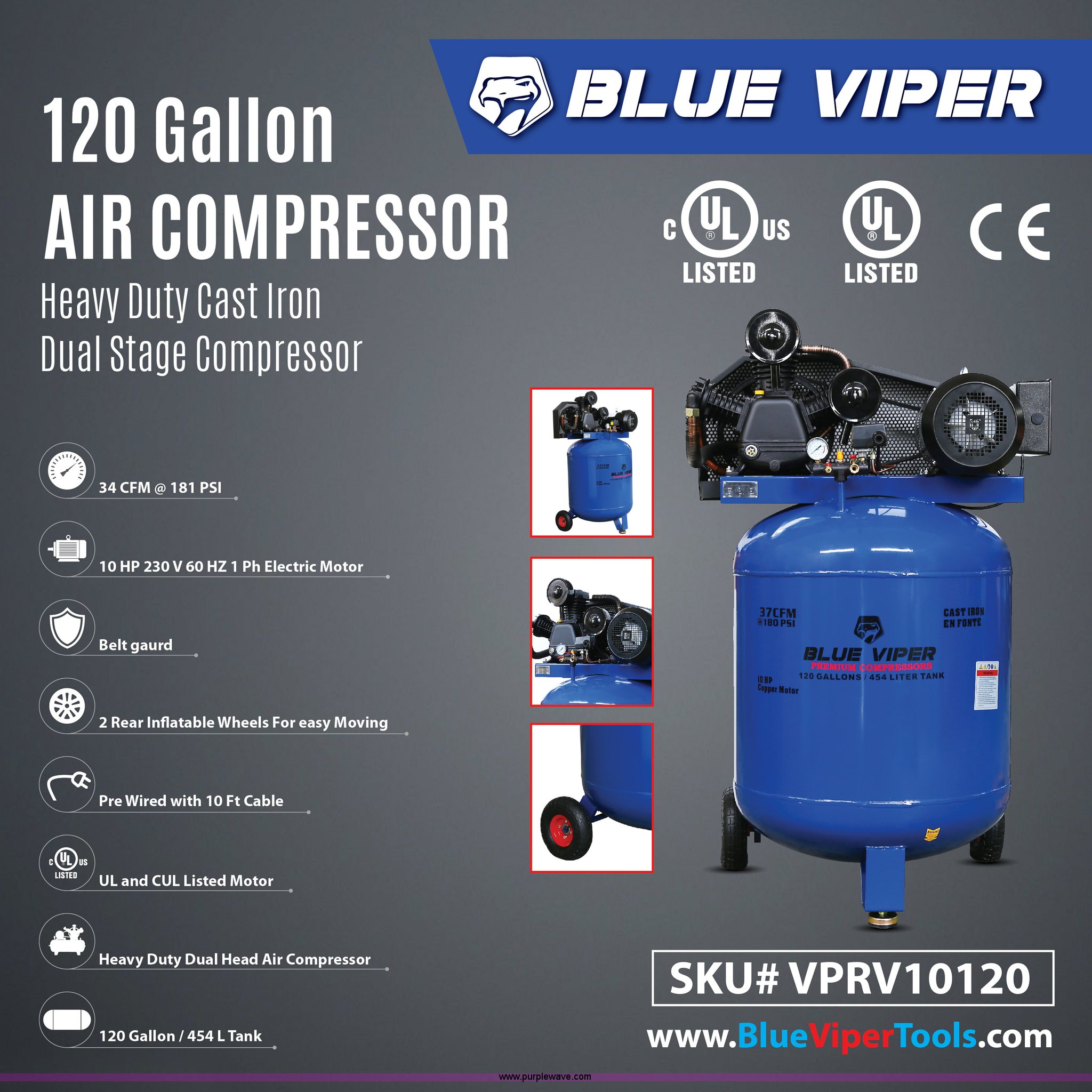 Blue Viper air compressor in Farmington, MN | Item G1592 sold | Purple Wave