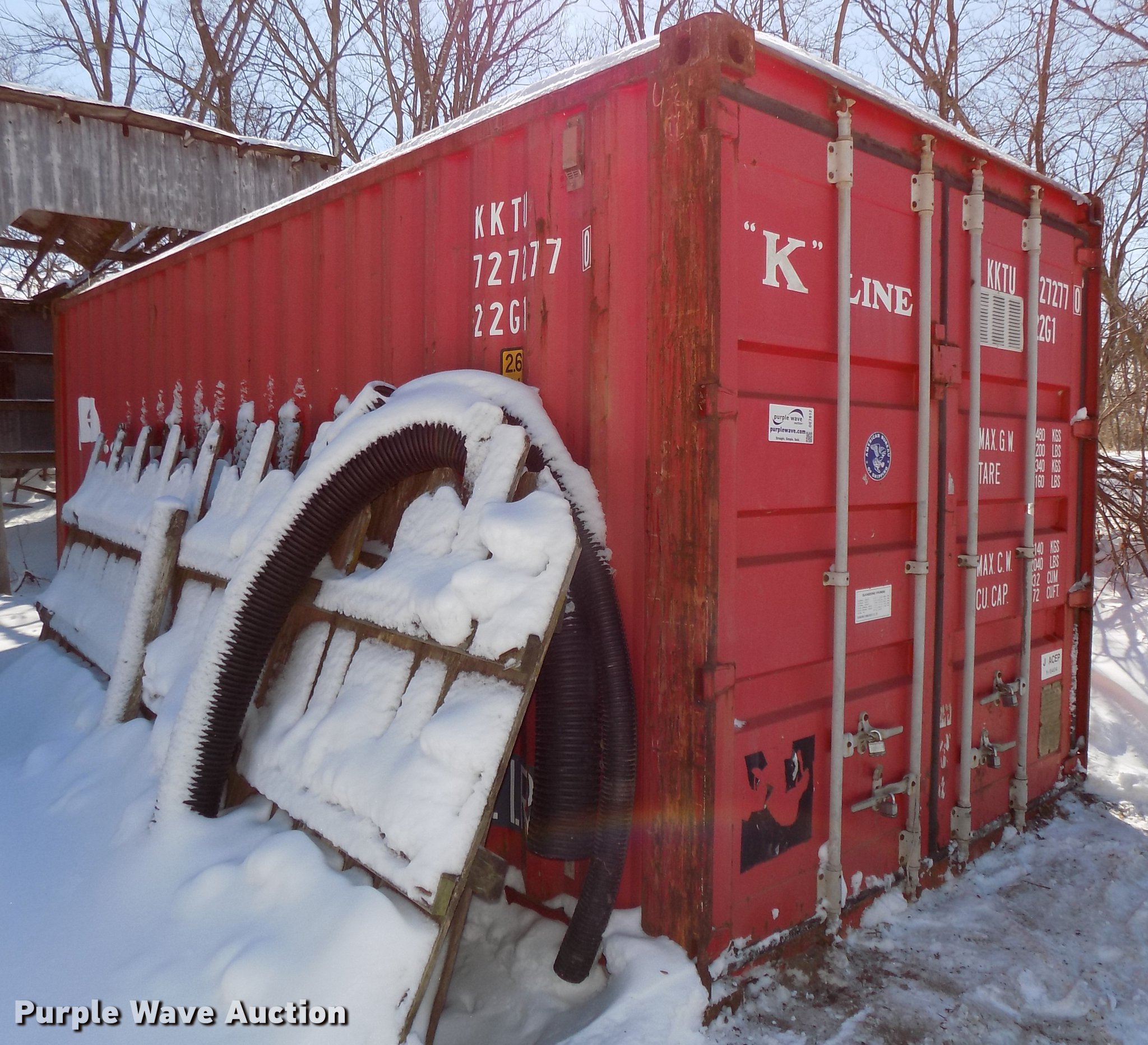 K-Line storage container in Red Oak, IA | Item DE7612 sold | Purple Wave