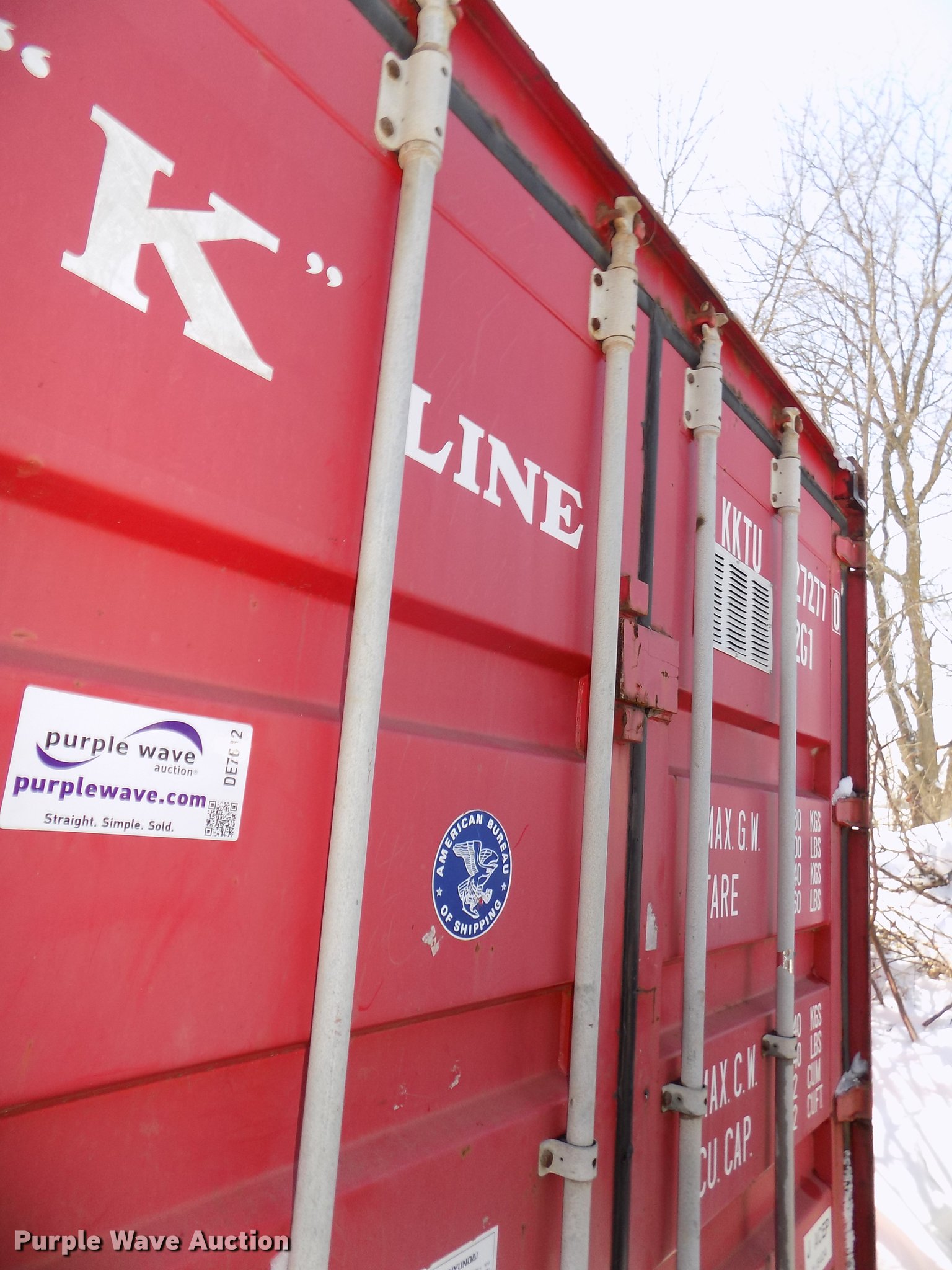 K-Line storage container in Red Oak, IA | Item DE7612 sold | Purple Wave