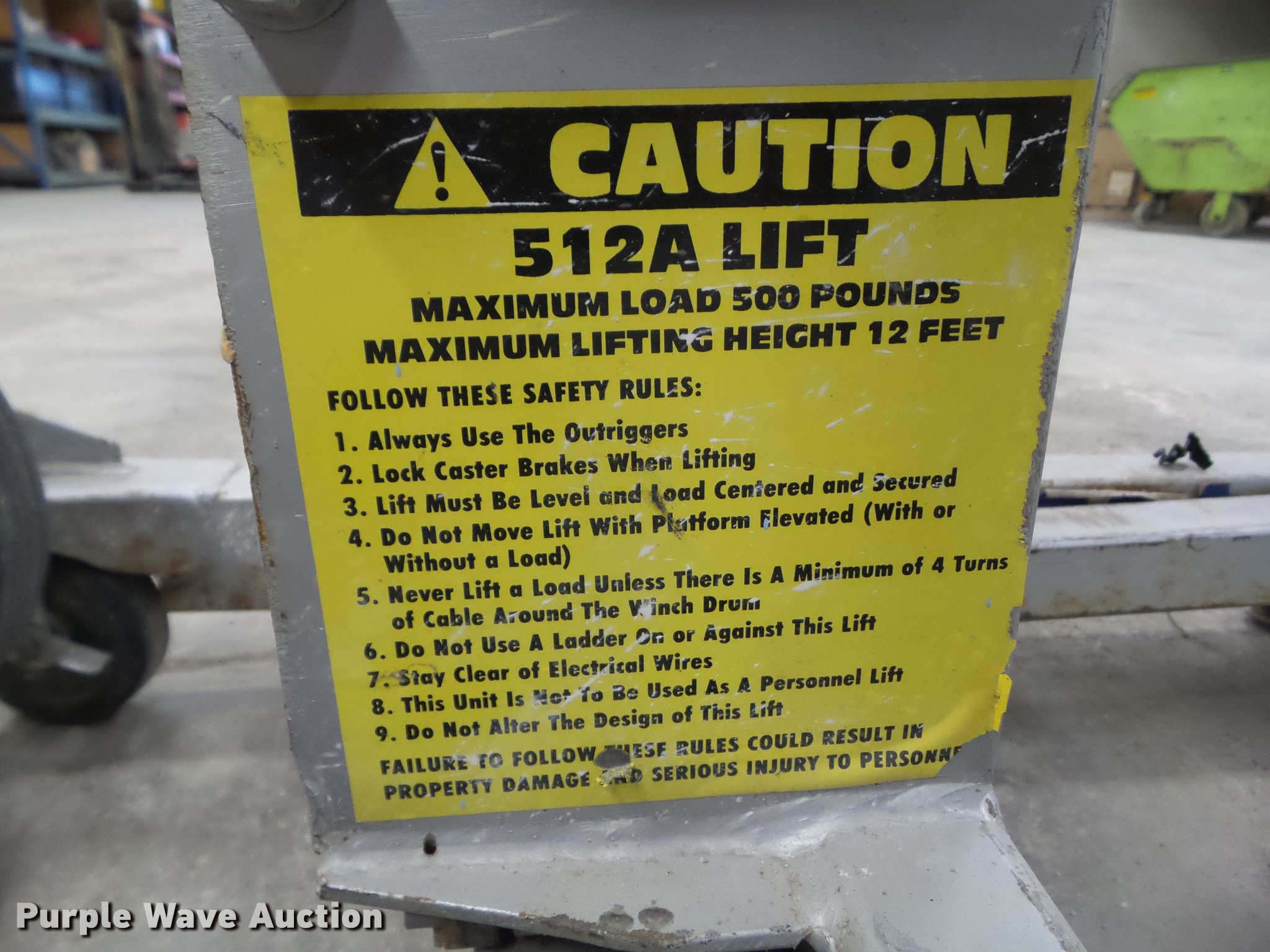 (2) Vermette 512A material lifts in Des Moines, IA | Item EM9112 sold ...