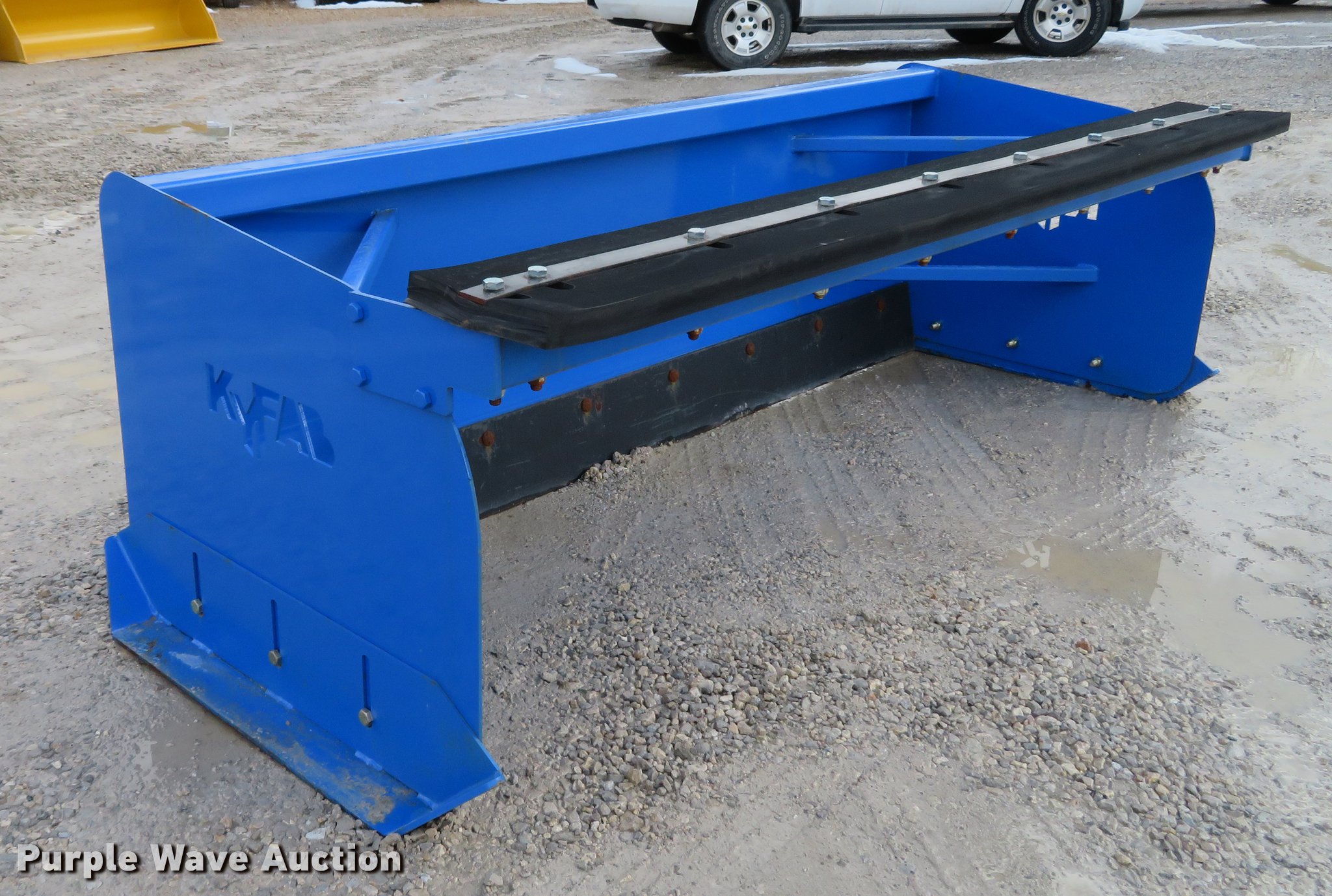 Kyfab 8'W snow pusher in Fenton, MO | Item EV9582 sold | Purple Wave