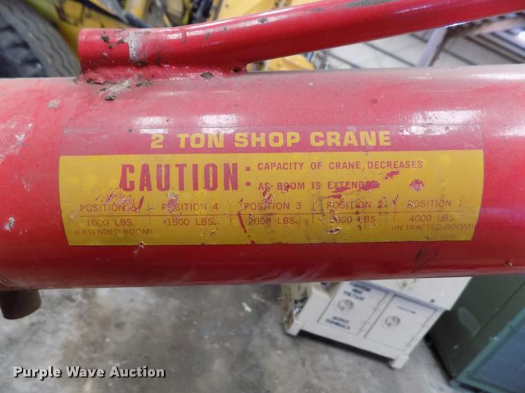 Snap-on YA-705 engine hoist in Salina, KS | Item FH9175 sold | Purple Wave