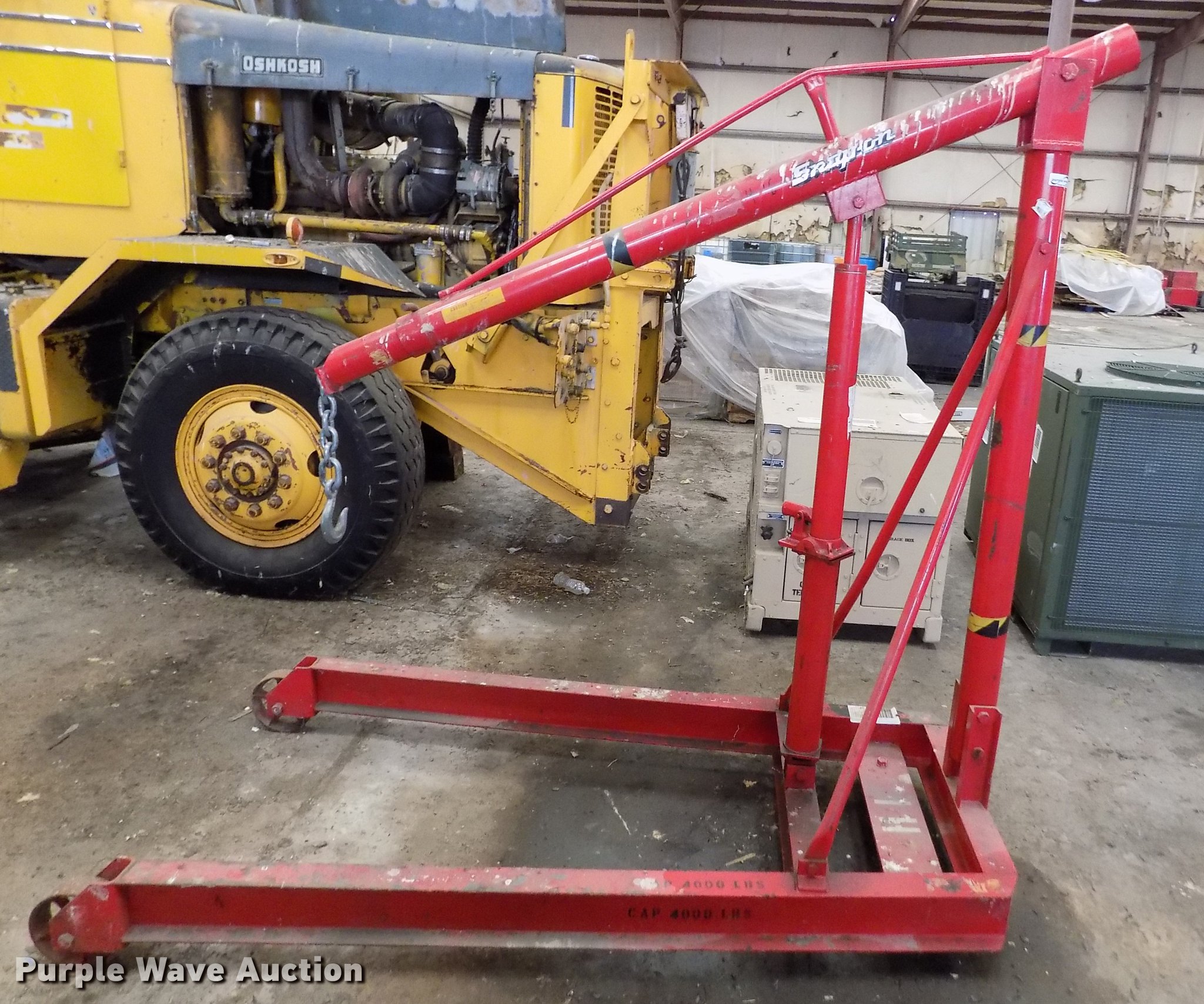 Snap-on YA-705 engine hoist in Salina, KS | Item FH9175 sold | Purple Wave