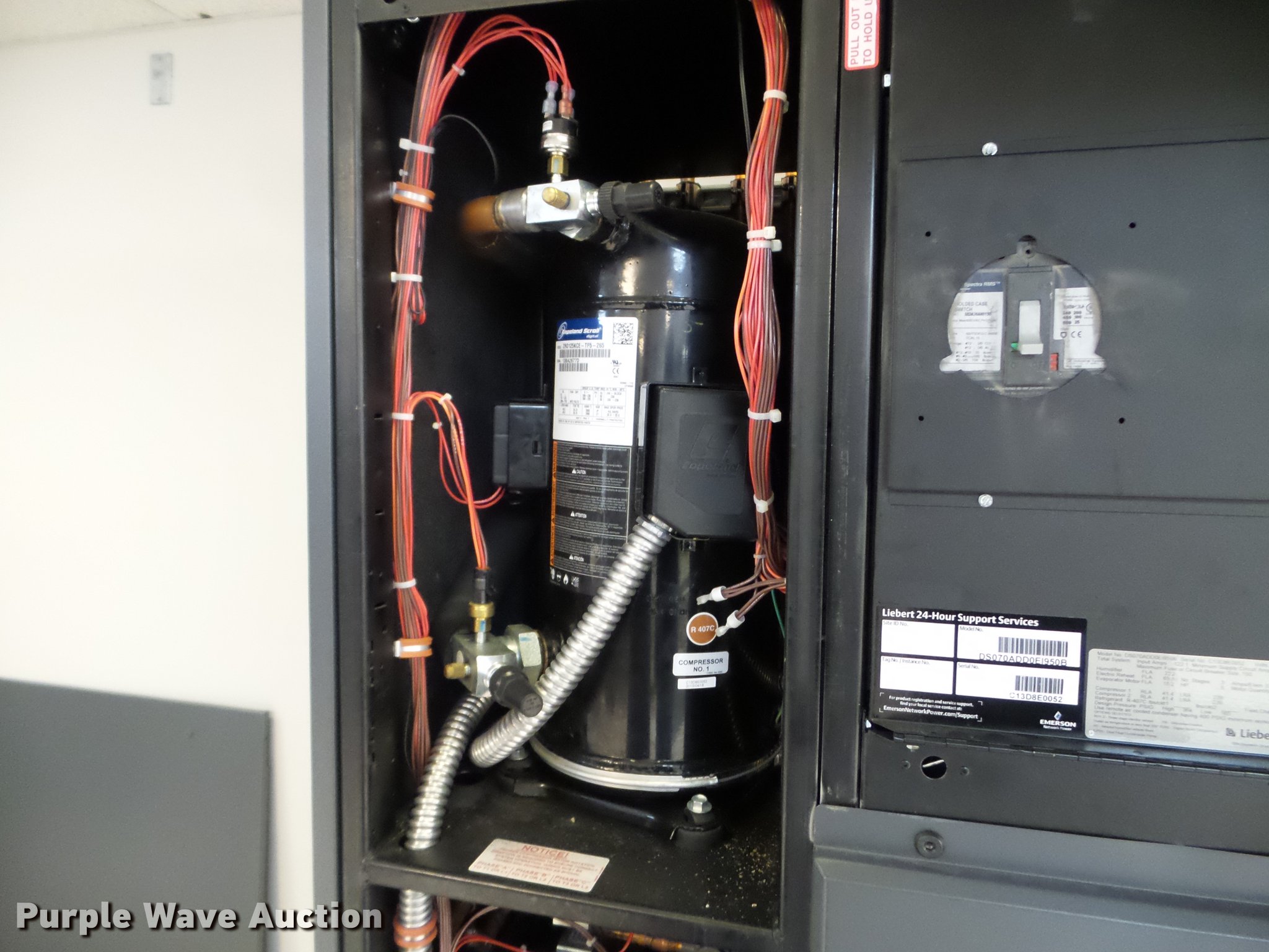 2013 Liebert DS070ADD0E1950B data center precision cooling HVAC system ...