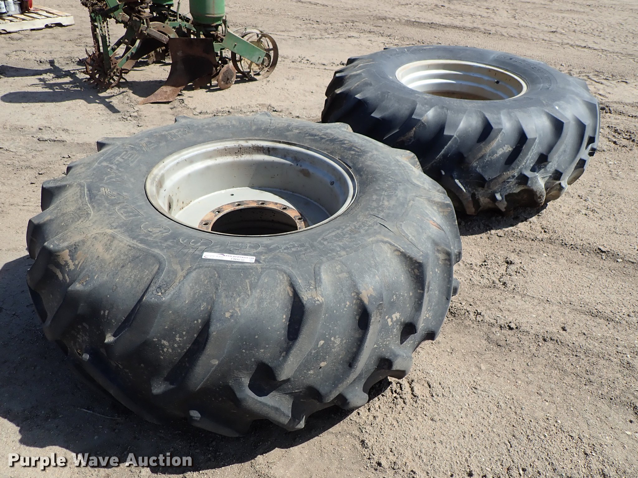 (2) 23.1-30 tires and wheels in Kinsley, KS | Item FN9838 sold | Purple ...