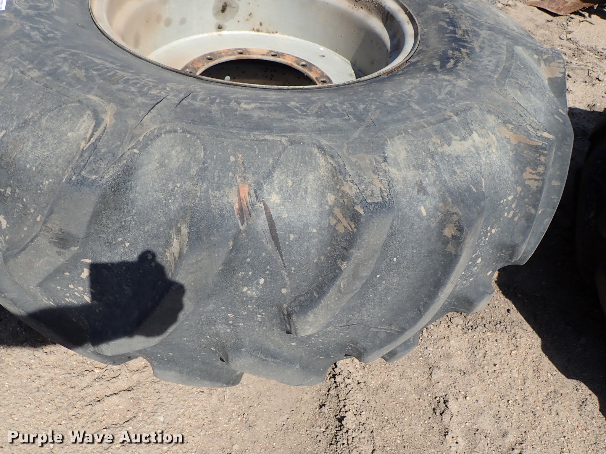 (2) 23.1-30 tires and wheels in Kinsley, KS | Item FN9838 sold | Purple ...