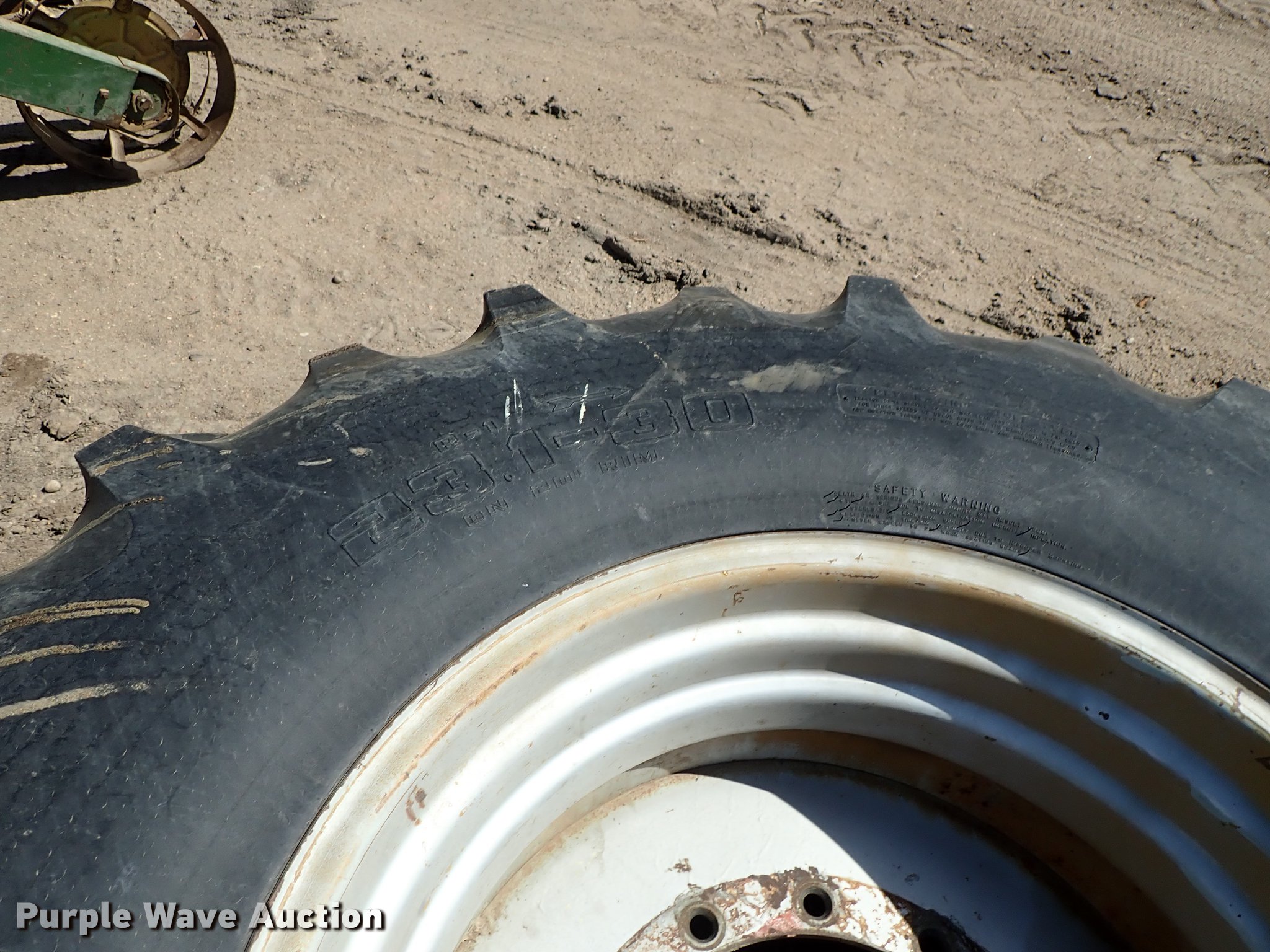 (2) 23.1-30 tires and wheels in Kinsley, KS | Item FN9838 sold | Purple ...