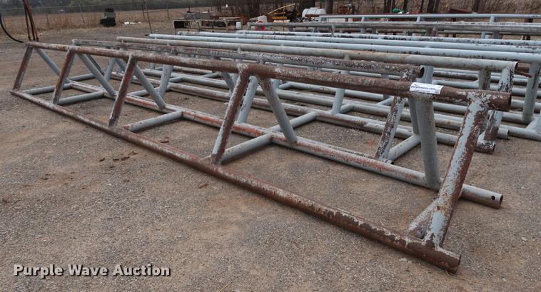 (14) steel pipe racks in Goldsby, OK | Item DG3404 sold | Purple Wave