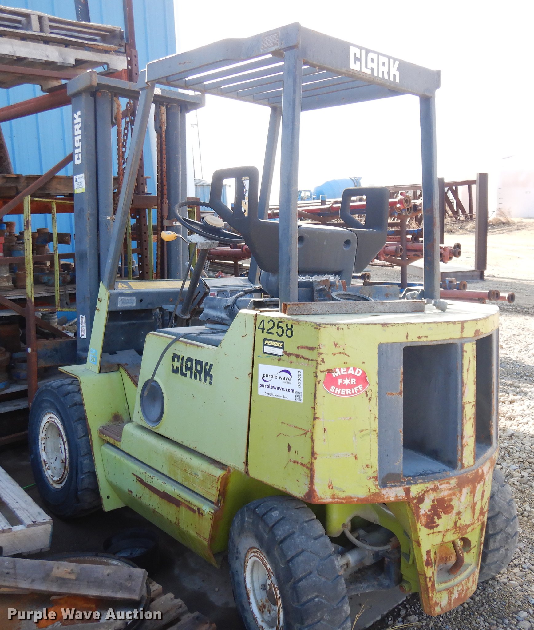 Clark GPS20MB forklift in El Dorado, KS | Item DD3623 sold | Purple Wave