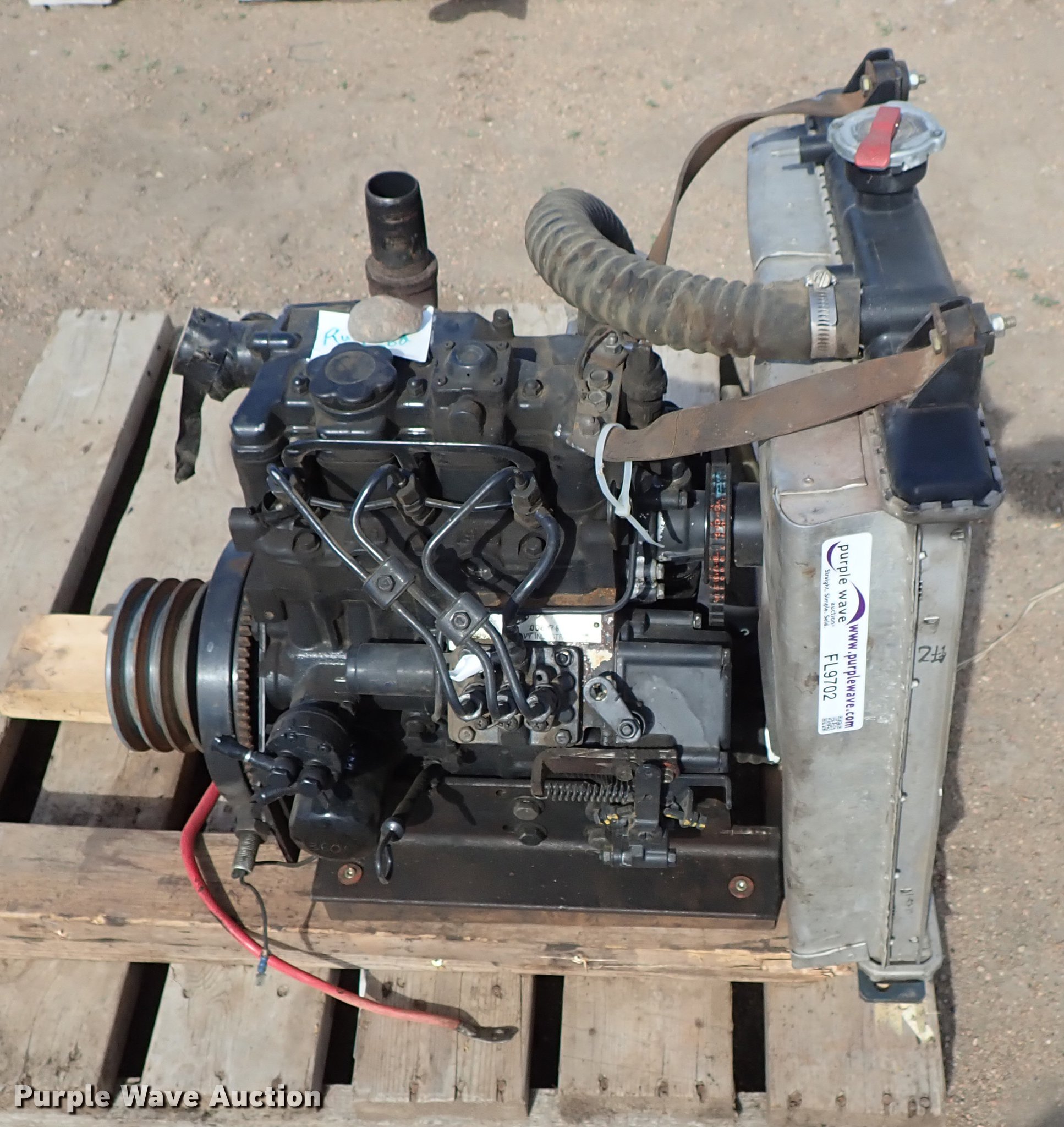 Mitsubishi L-38 three cylinder diesel engine in Kinsley, KS | Item ...