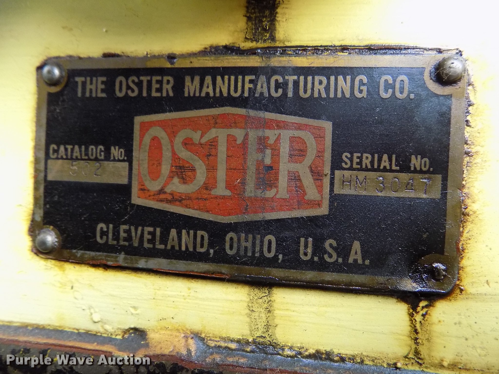 Oster 502 Pipemaster pipe threader in Concordia, KS | Item FA9683 sold ...