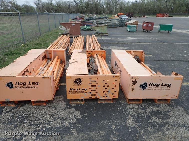 Hog Legs wall bracing system in Wichita, KS | Item FN9880 sold | Purple ...