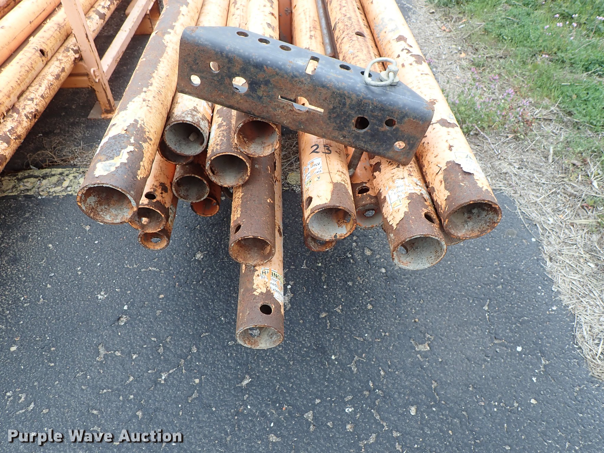Hog Legs wall bracing system in Wichita, KS | Item FN9880 sold | Purple ...