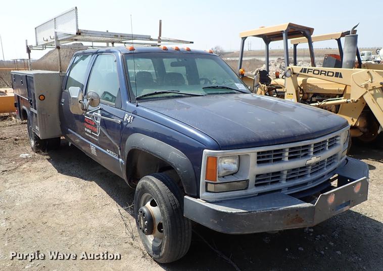 1998 Chevrolet K3500 Crew Cab utility bed pickup truck in Park City, KS ...