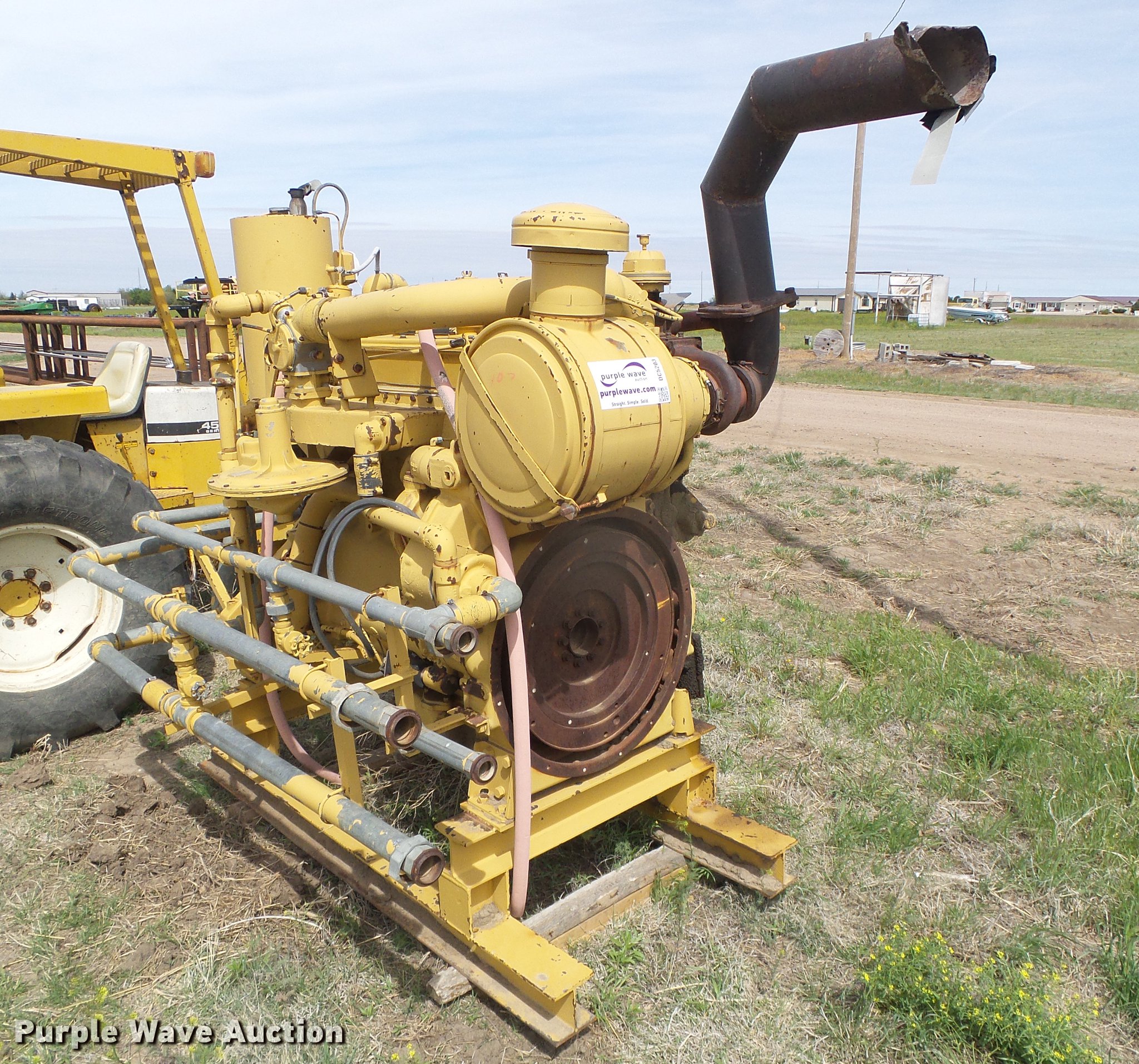 Caterpillar six cylinder natural gas irrigation engine in Sublette, KS ...