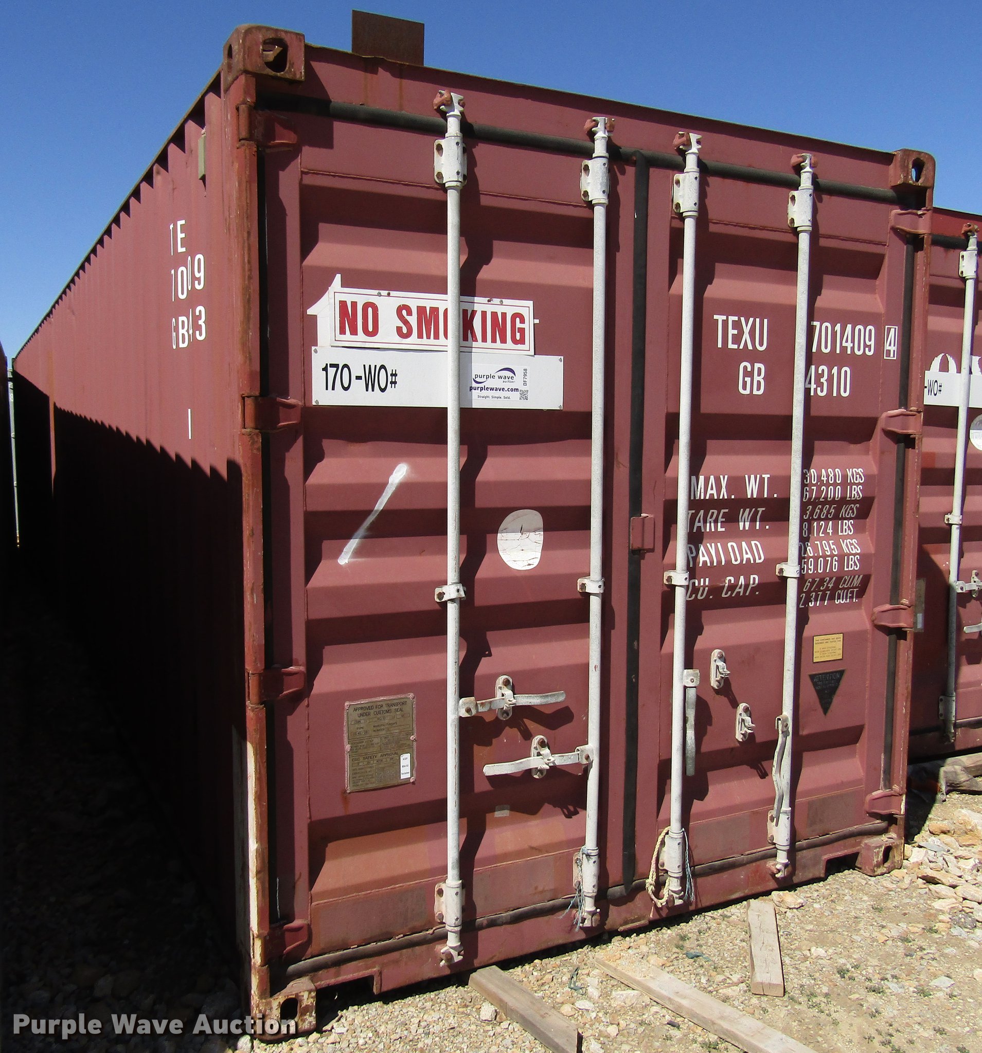 Shipping container in Topeka, KS | Item DF7958 sold | Purple Wave