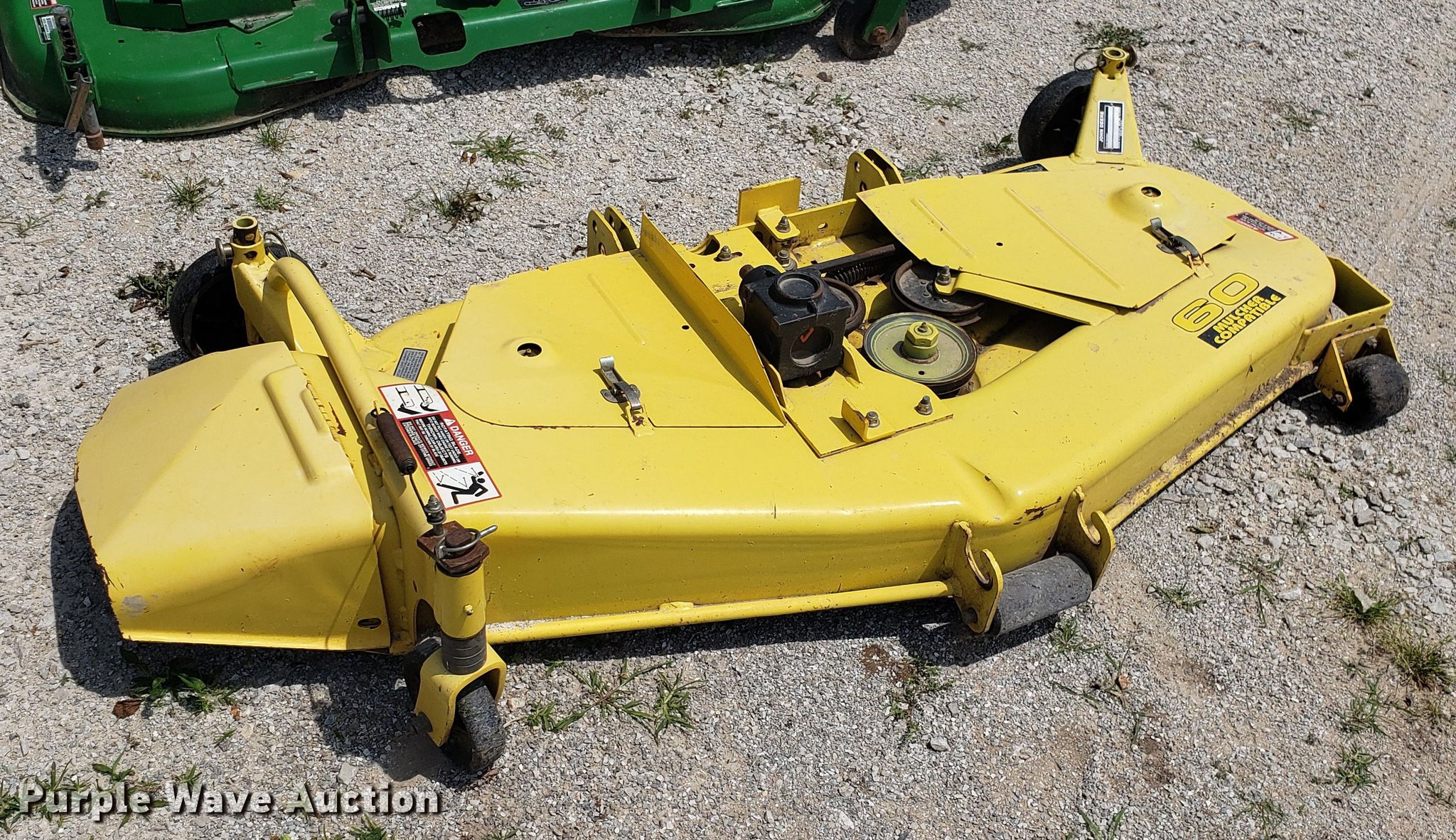 (3) John Deere mower decks in Clinton, MO | Item EU9757 sold | Purple Wave