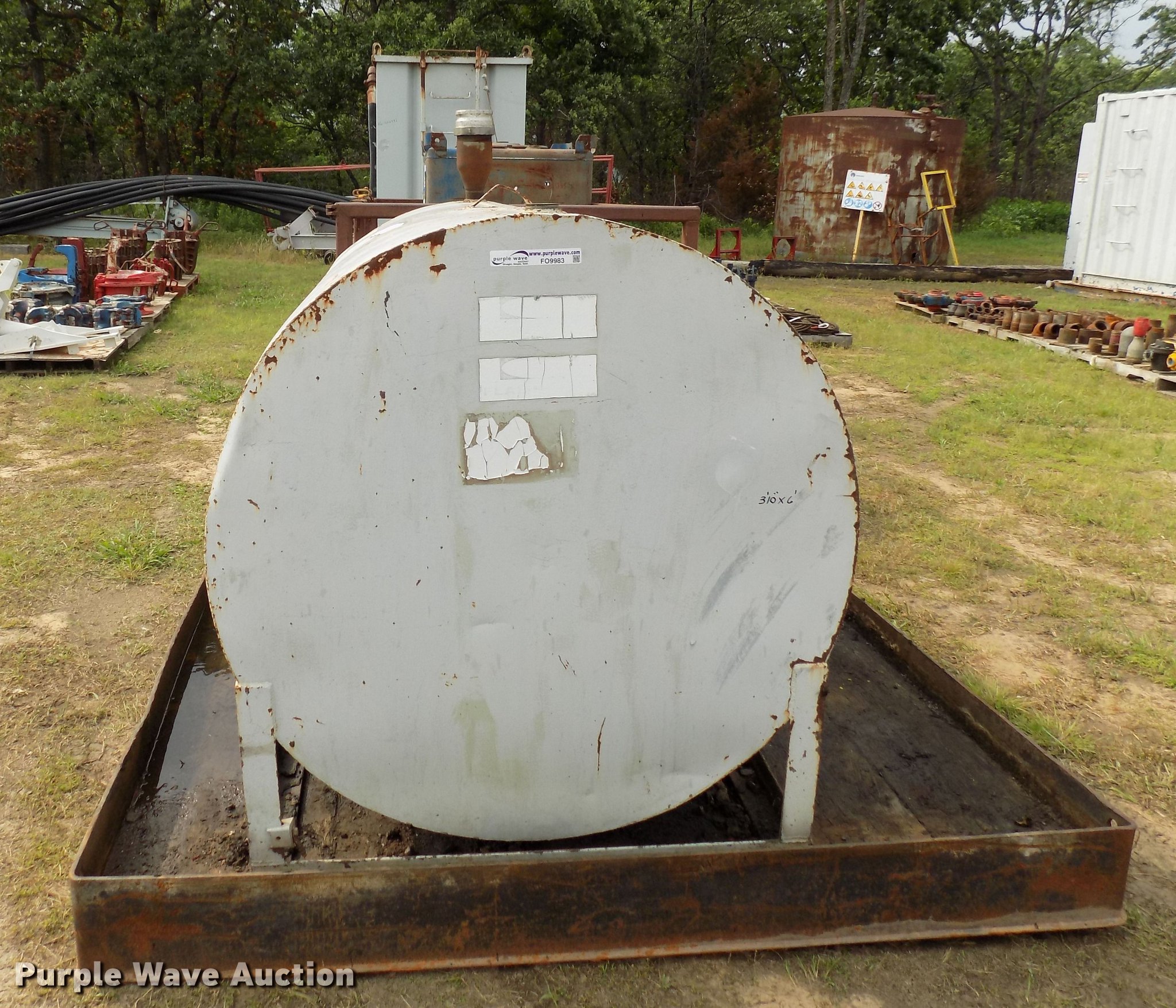(2) oil tanks in Cleveland, OK | Item FO9983 sold | Purple Wave