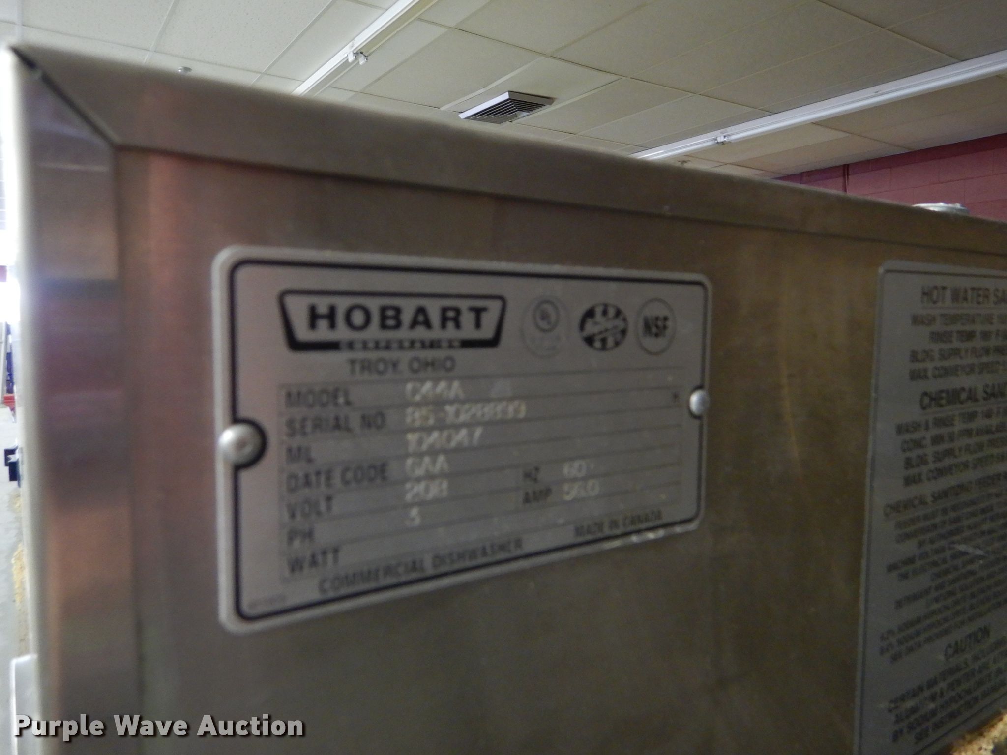 Hobart C44A conveyor dishwasher in Dodge City, KS | Item FT9687 sold ...