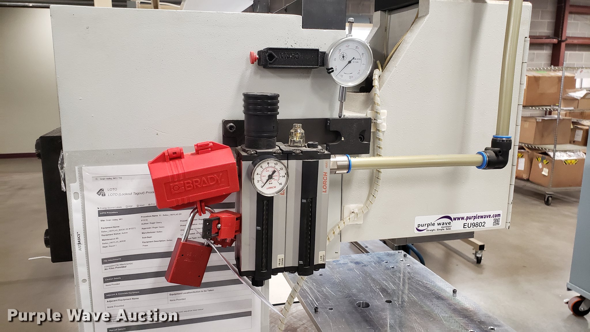 2001 Baltec 45KN HKPL press in Grain Valley, MO | Item EU9802 sold ...