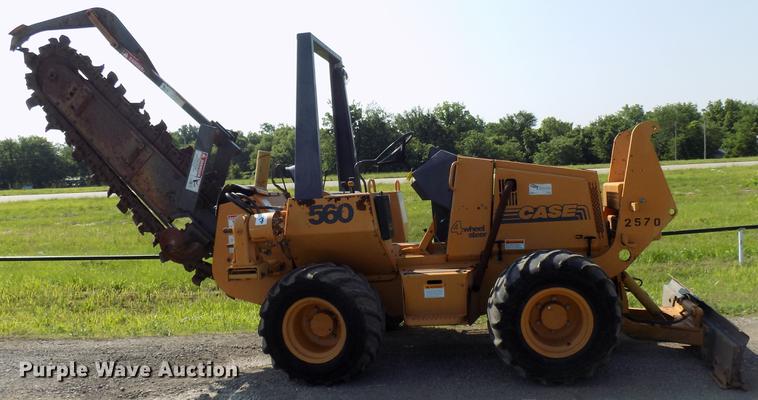 1999 Case 560 trencher in Collinsville, OK | Item DB9542 sold | Purple Wave