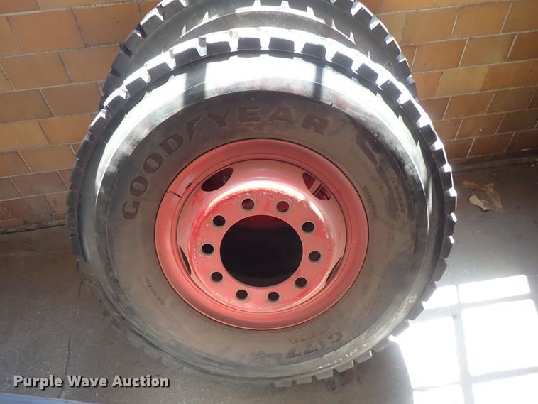 (3) Goodyear 11R20 tires and wheels in Hutchinson, KS | Item FB9117 ...