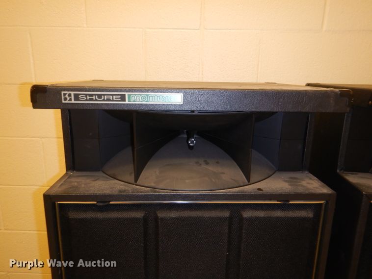 (2) Shure Pro Master speakers in Emporia, KS | Item FQ9965 sold ...