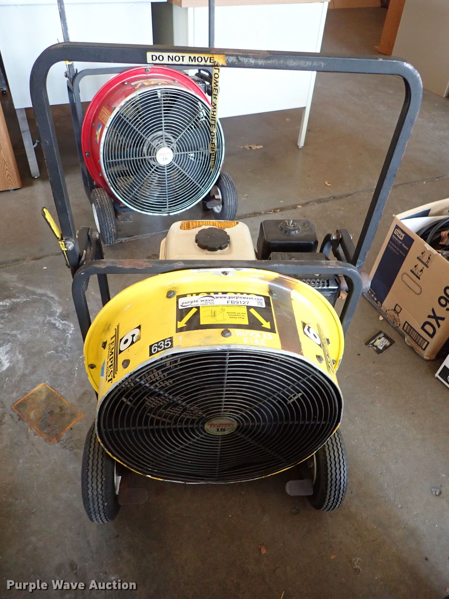 Tempest fan in Hutchinson, KS | Item FB9127 sold | Purple Wave