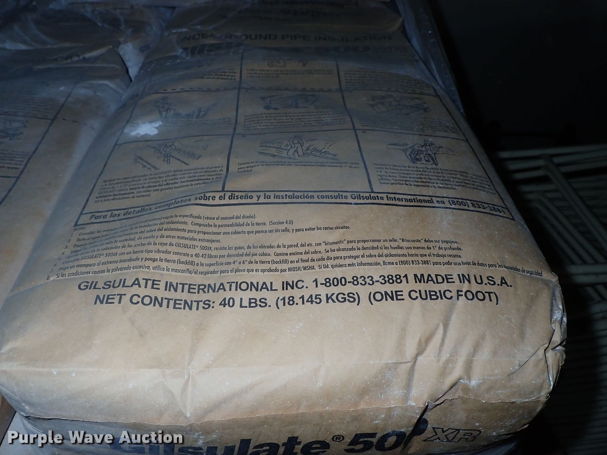 Approximately 80 bags of Gilsulate 500XR pipe insulation in Wichita, KS ...
